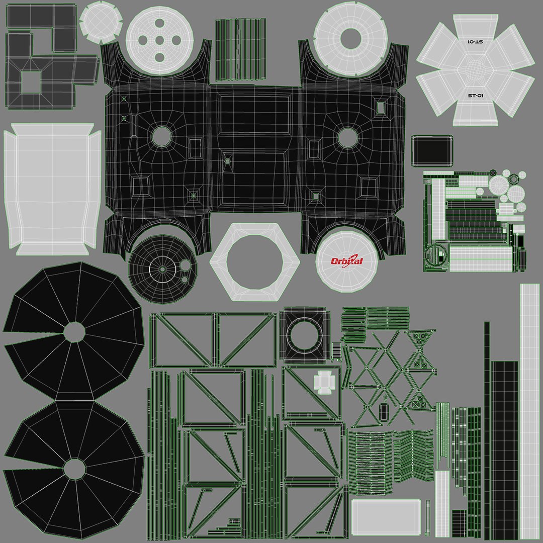 3d Model Generic Satellite Real
