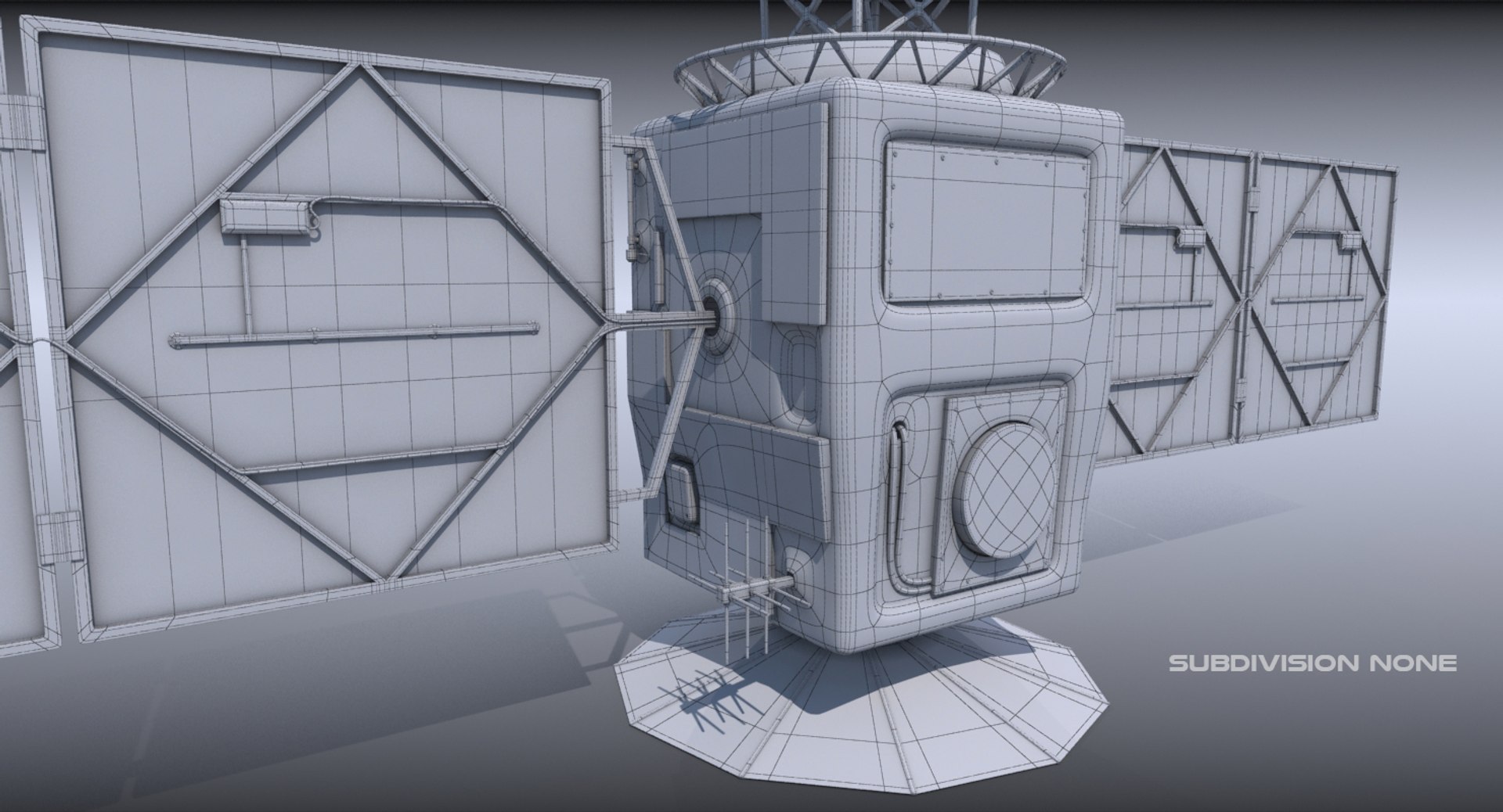 3d Model Generic Satellite Real