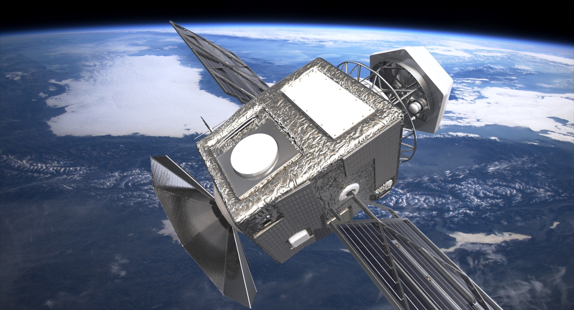 3d Model Generic Satellite Real