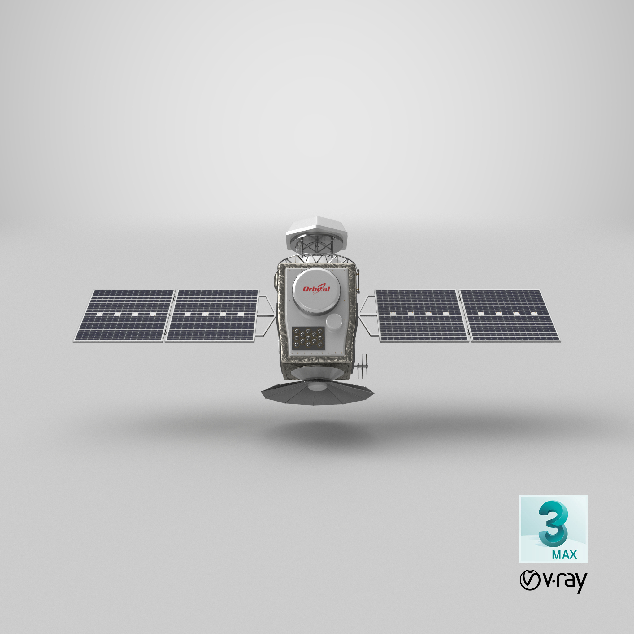 3d model generic satellite real