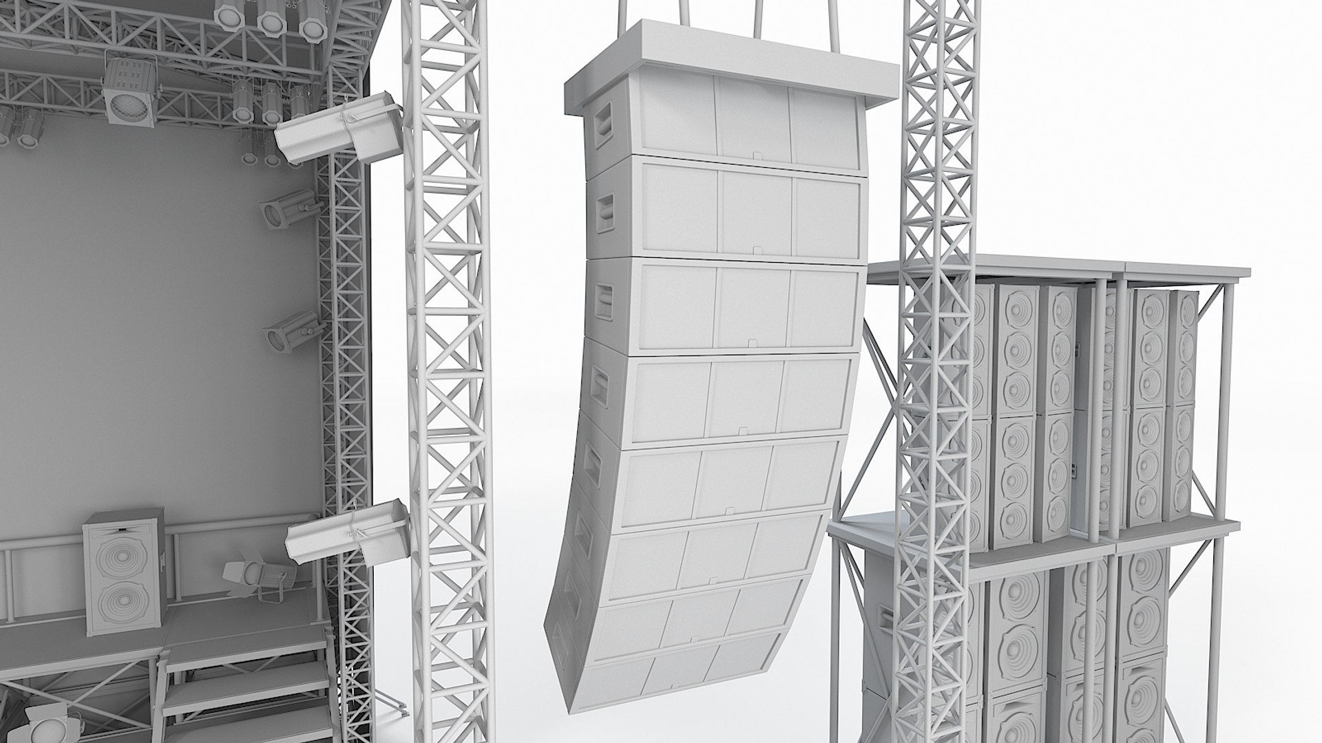 Concert Scene 3D Model - TurboSquid 1377168