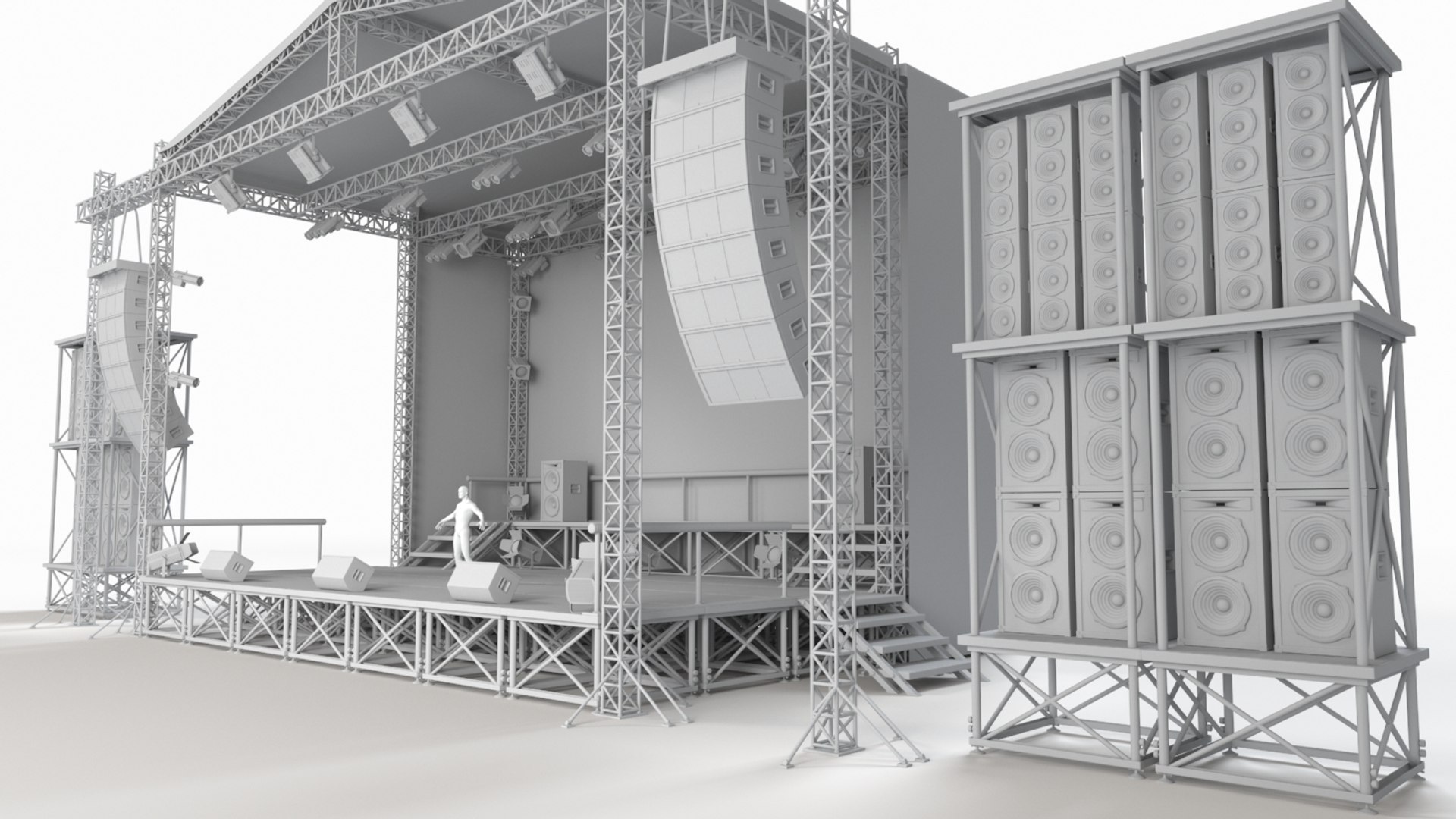 Concert Scene 3D Model - TurboSquid 1377168