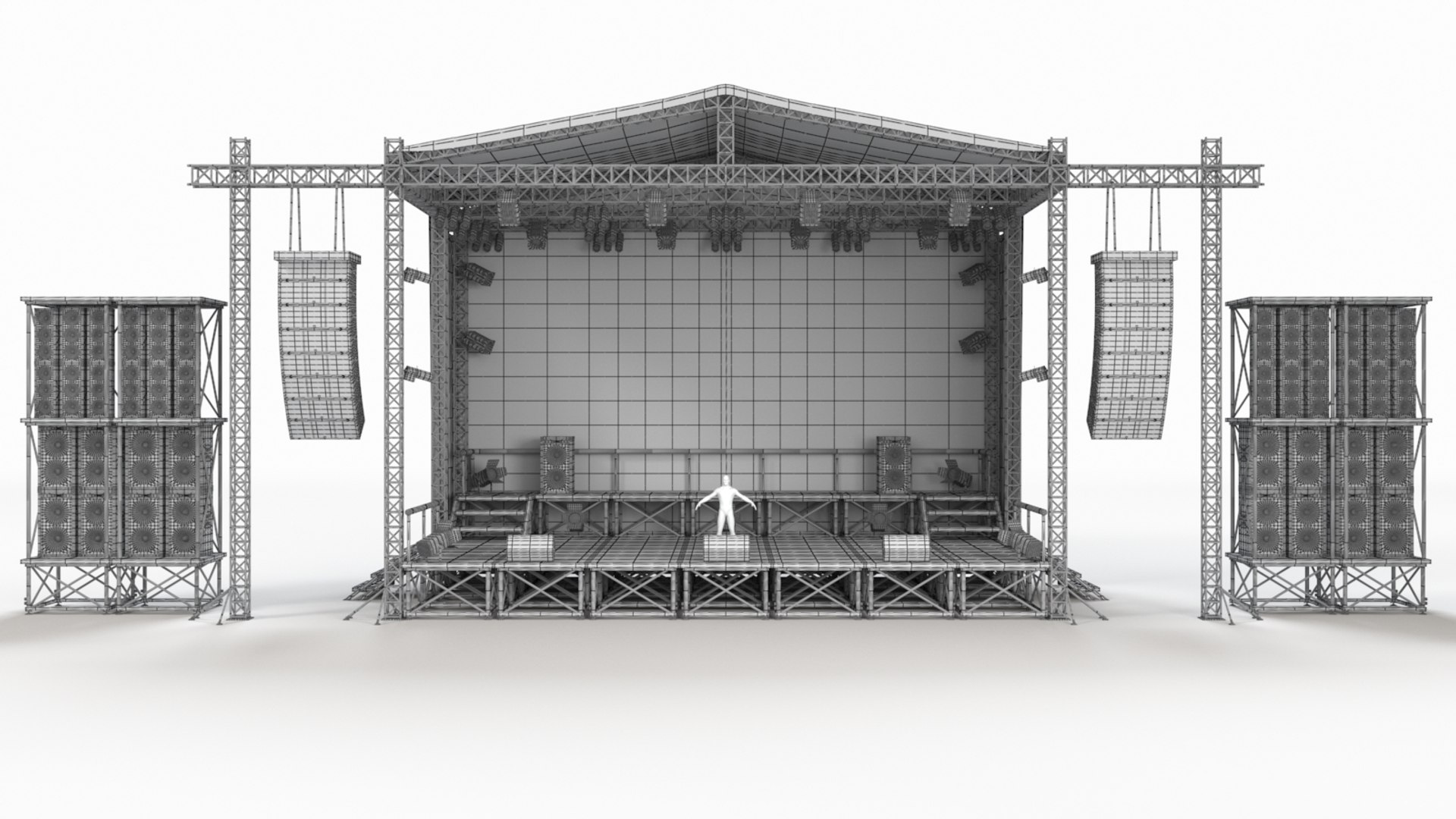 Concert Scene 3D Model - TurboSquid 1377168