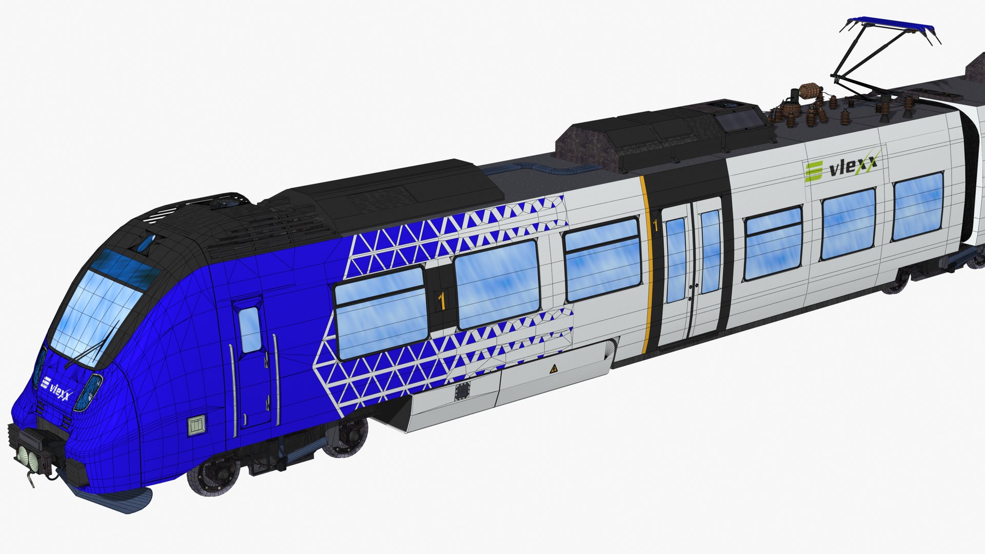 Bombardier Talent 2 - Vlexx Class 8442 - Electric Passenger Train 3D Model - TurboSquid 2222287
