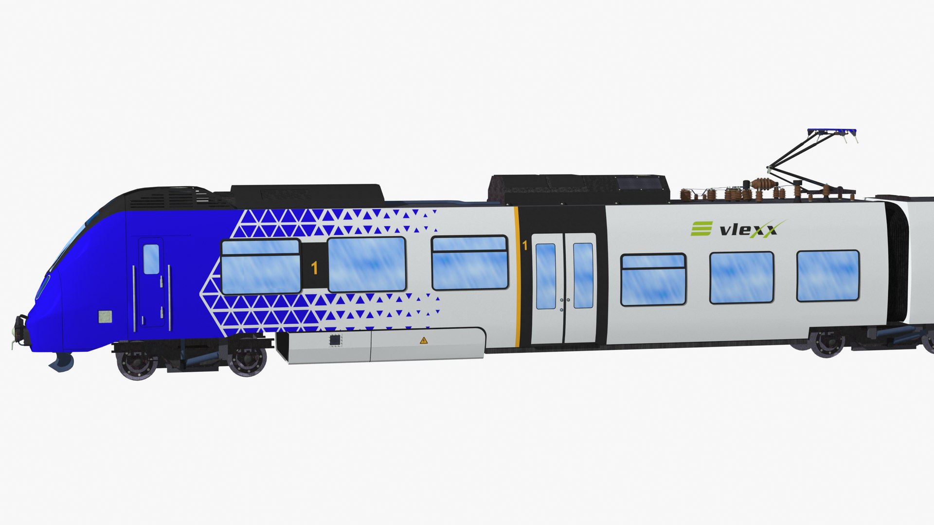 Bombardier Talent 2 - Vlexx Class 8442 - Electric Passenger Train 3D Model - TurboSquid 2222287
