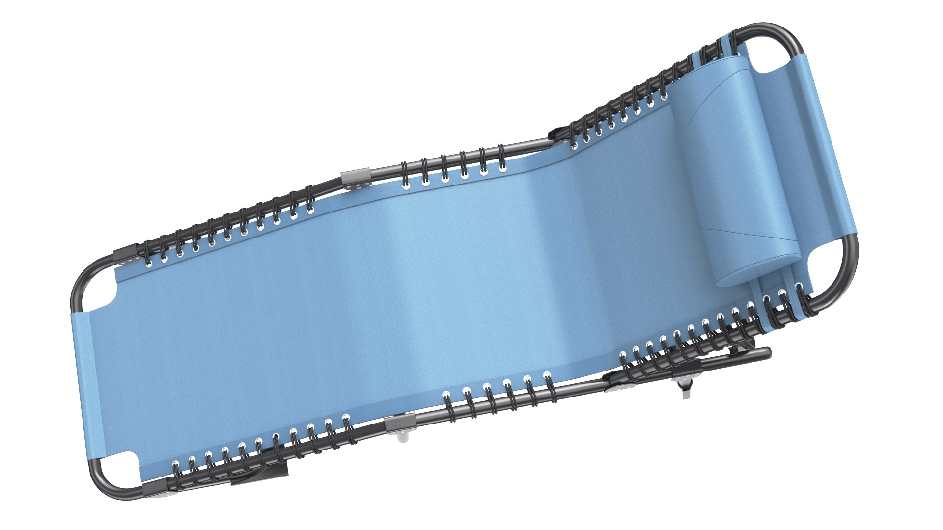 3D Folded Sun Lounger Blue Model - TurboSquid 1959100