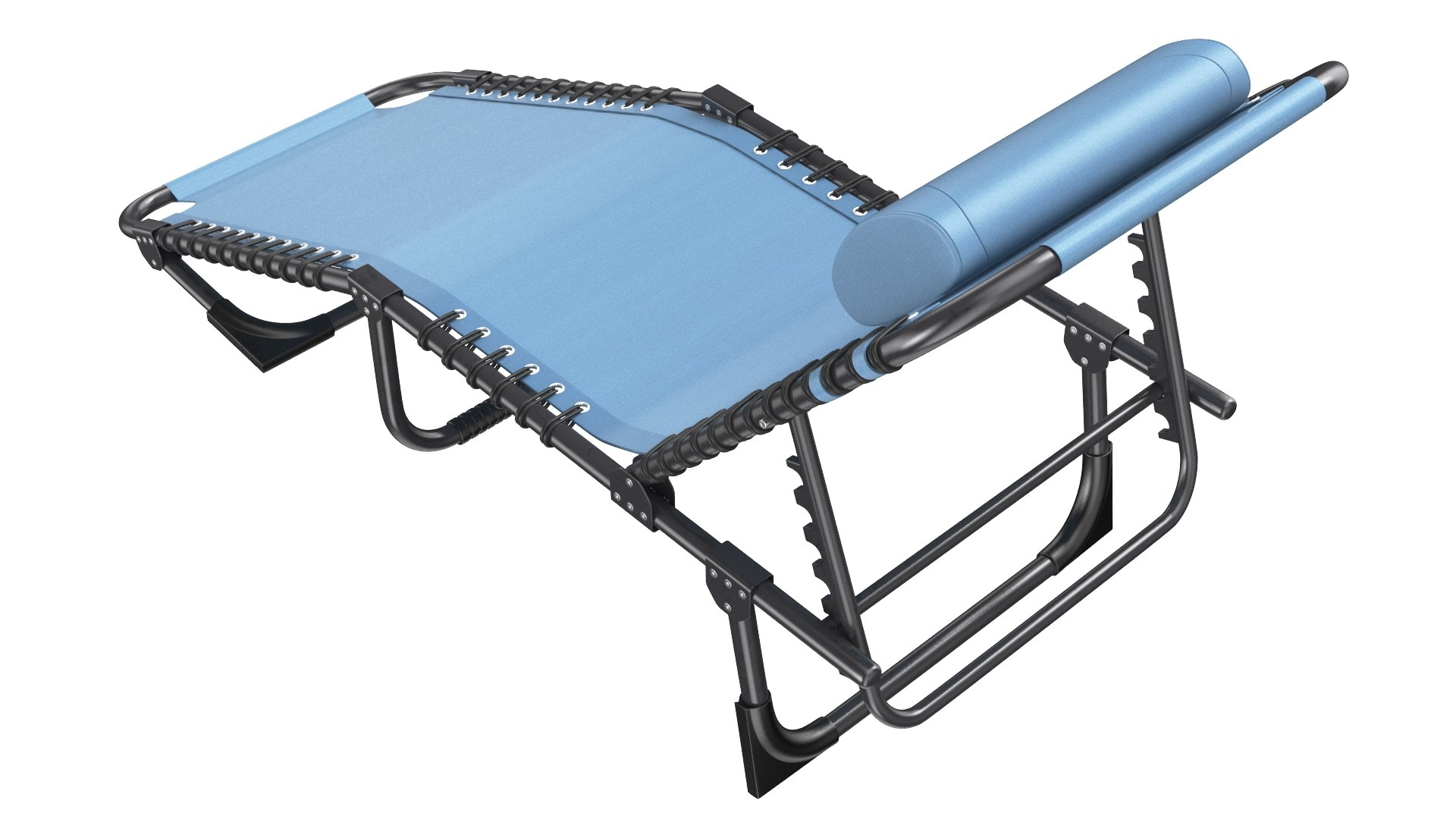 3D Folded Sun Lounger Blue Model - TurboSquid 1959100