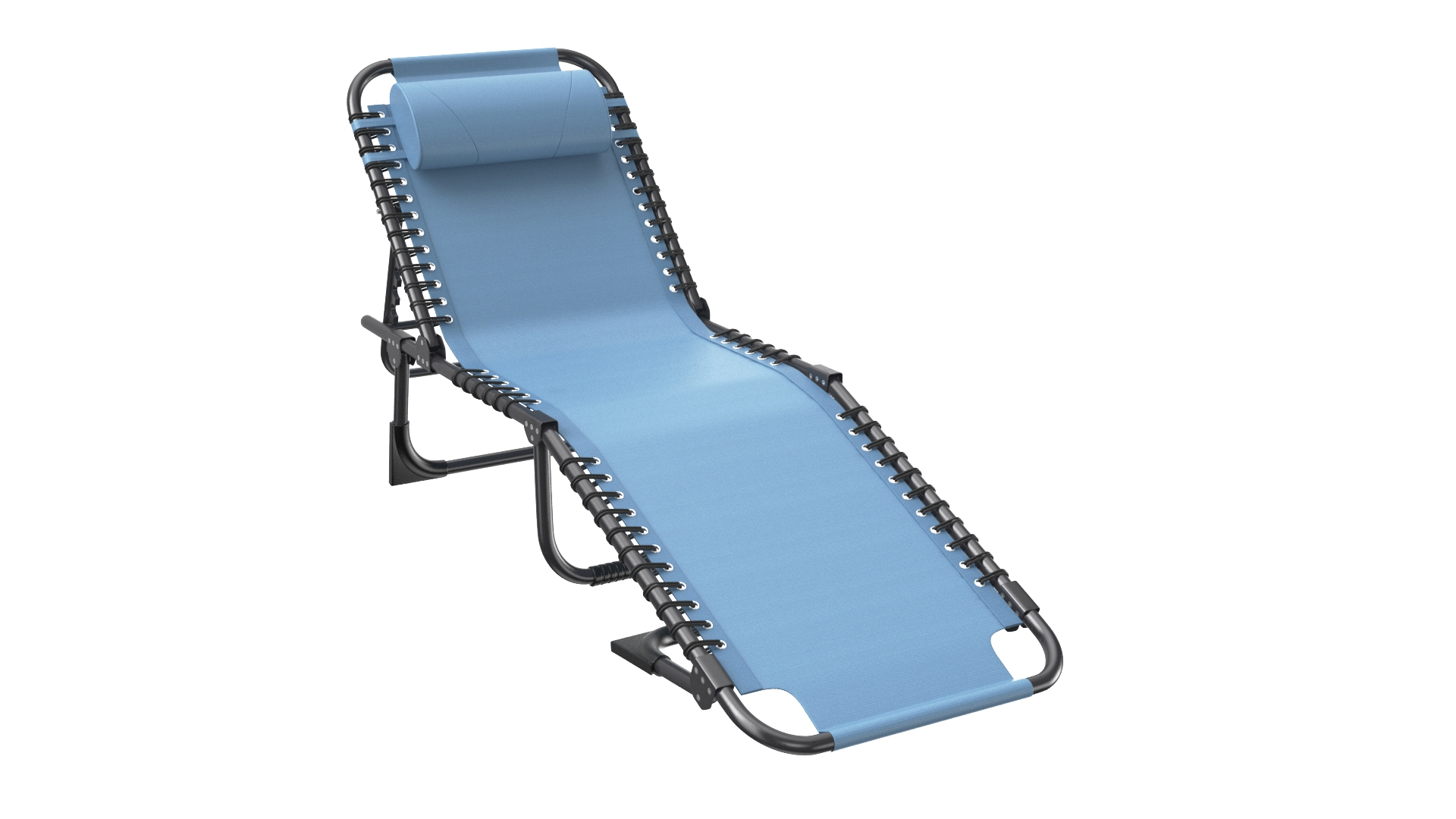3D Folded Sun Lounger Blue Model - TurboSquid 1959100