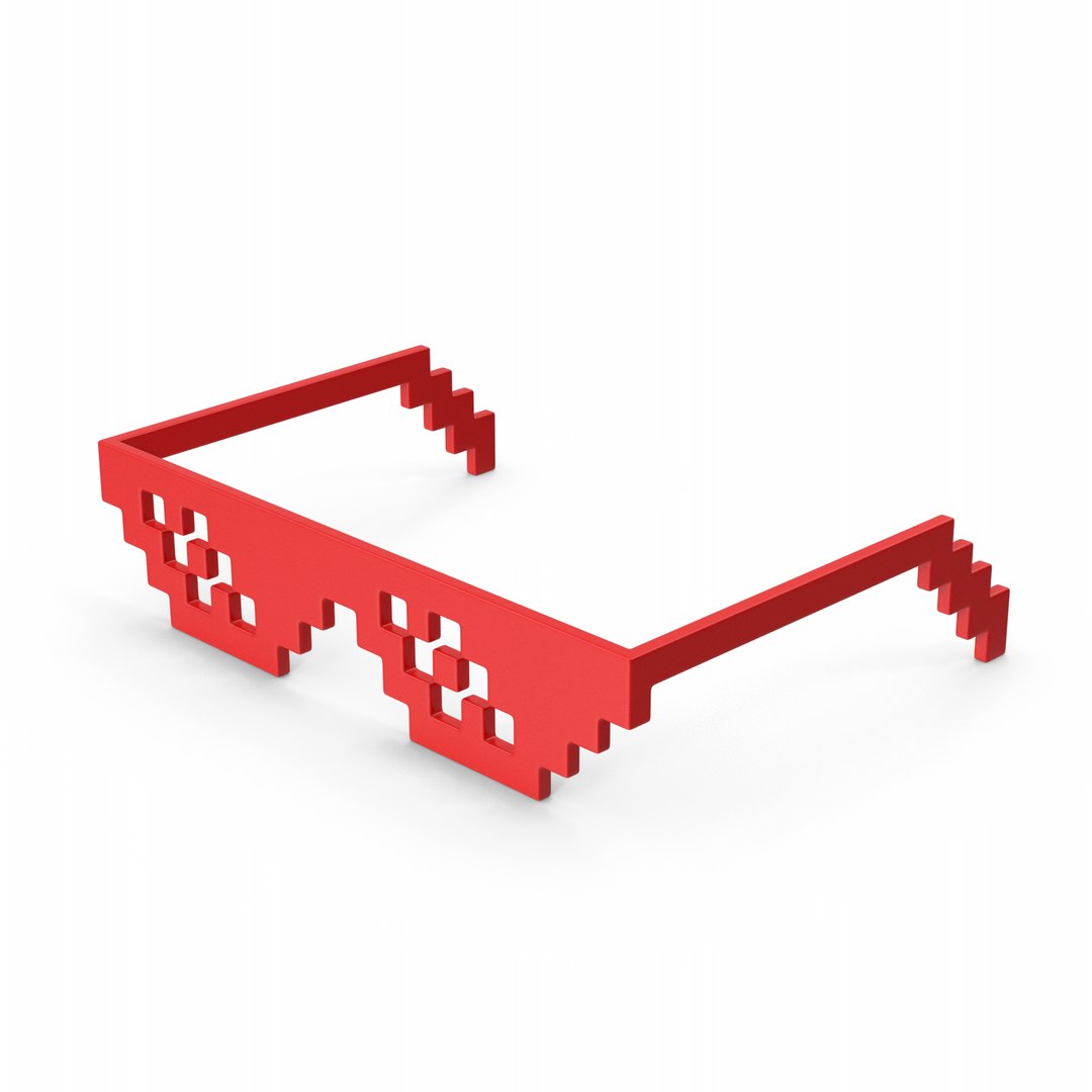 3D Red Meme Glasses model - TurboSquid 2180624