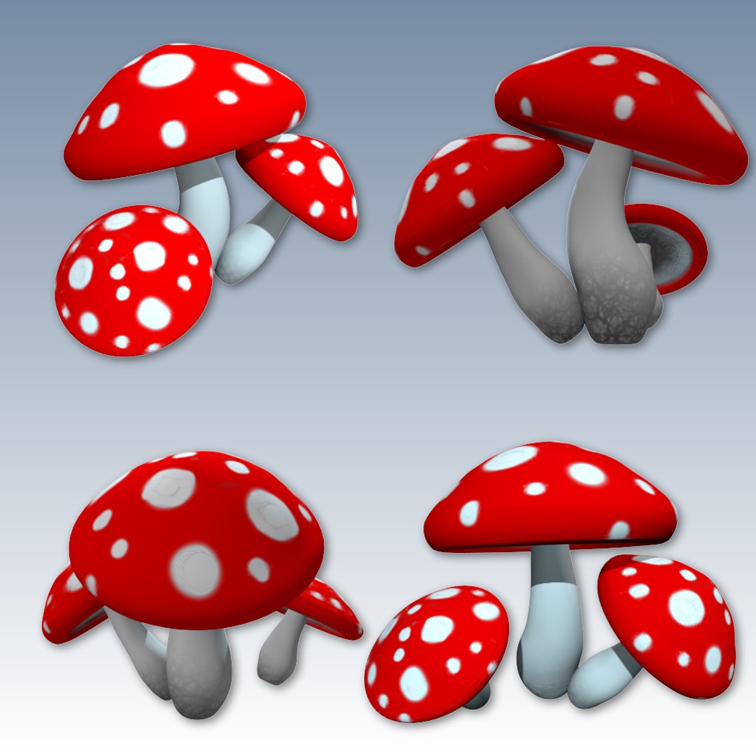 Mushroom 3D Model - TurboSquid 1389814