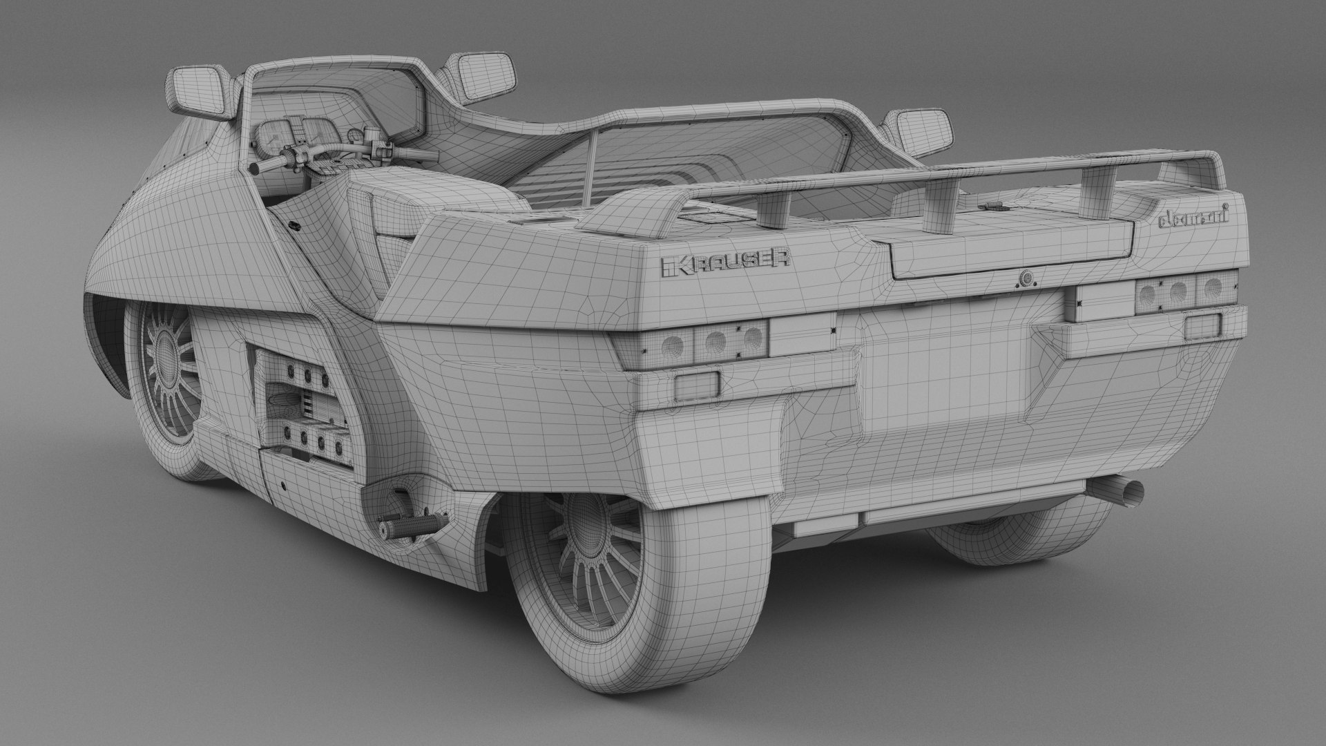 Krauser Domani Sidecar Model - TurboSquid 2141250