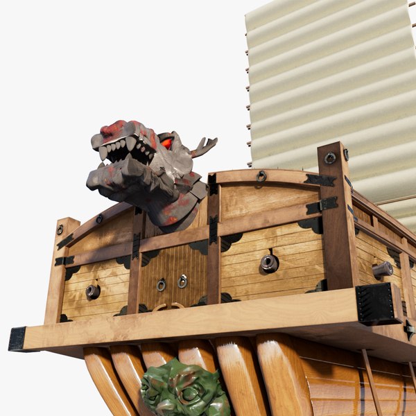 modelo 3d barco tortuga - TurboSquid 2209194