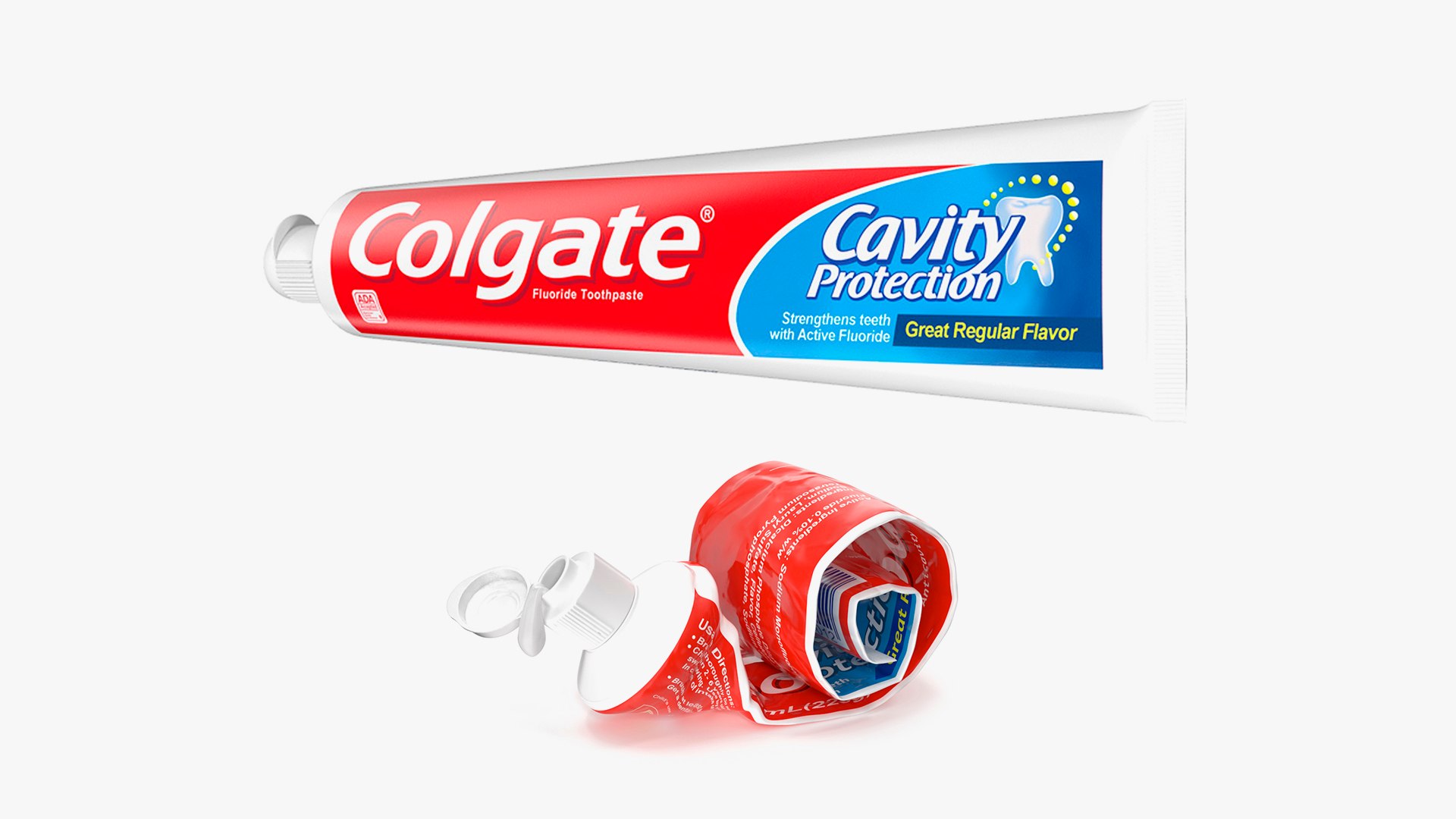 3D Empty And Full Toothpaste Tubes Collection Model - TurboSquid 2118796