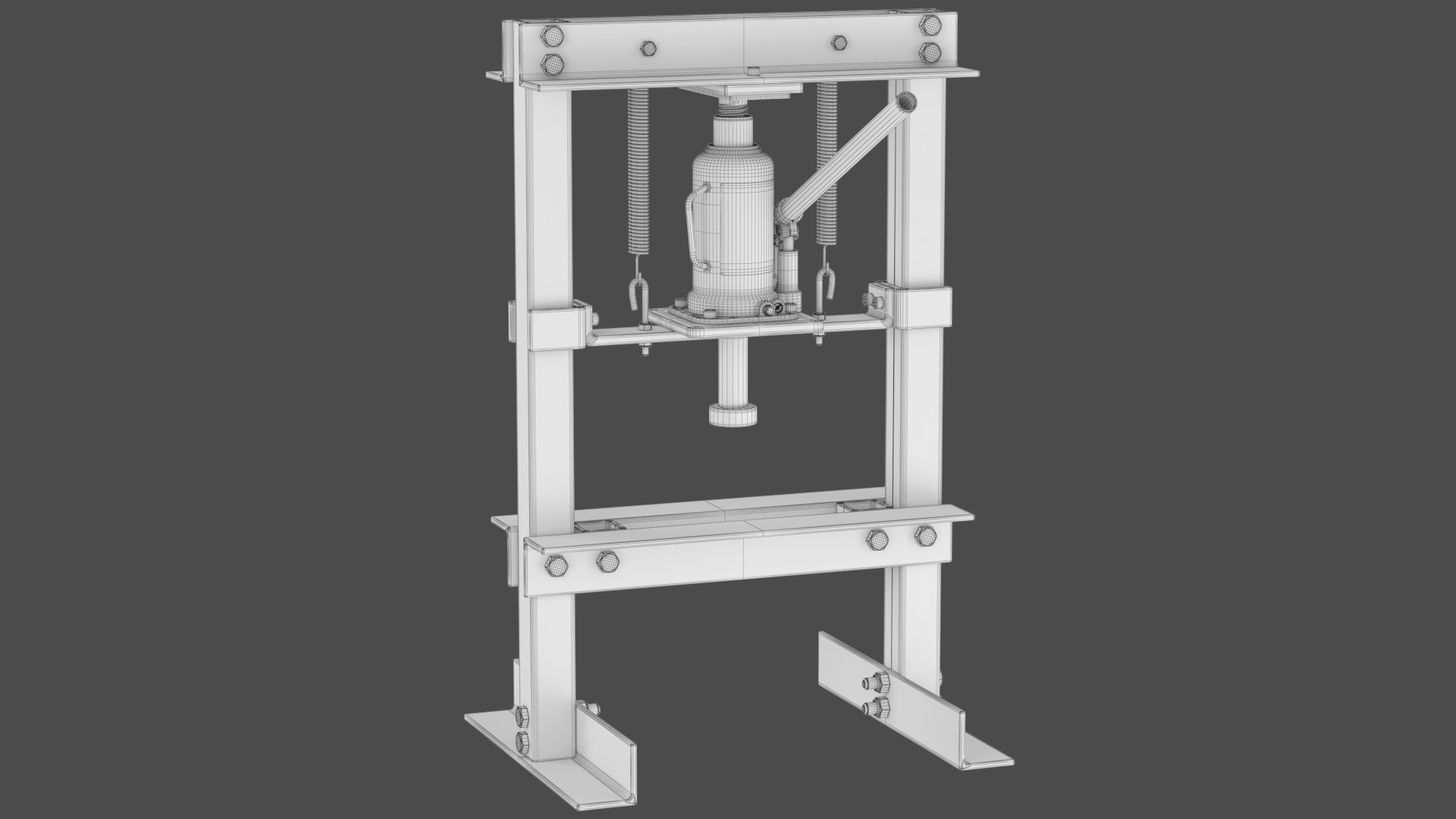 Press Hydraulic 3D Model - TurboSquid 1679766