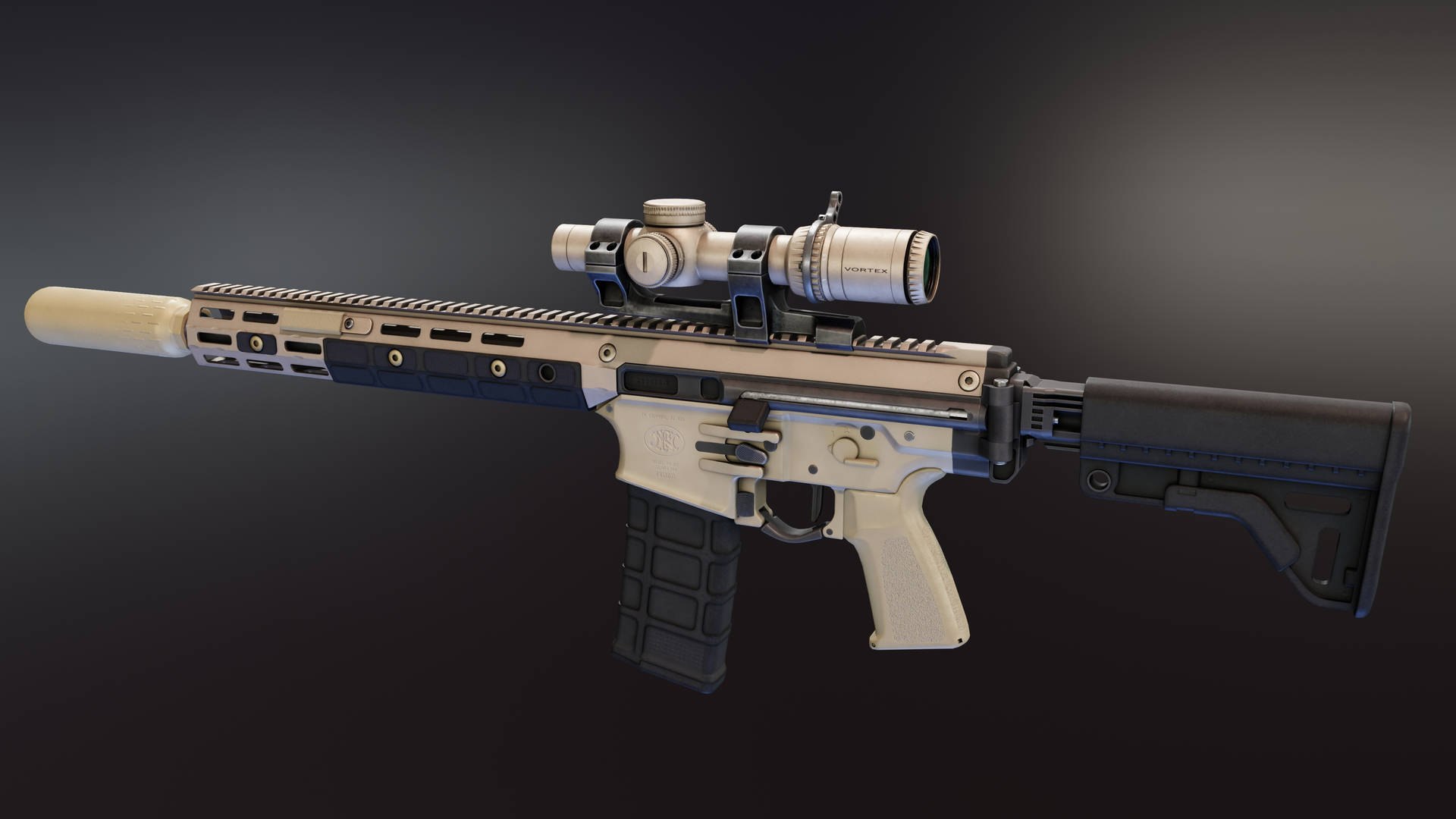3D FN LICC IWS Rifle - TurboSquid 2139932