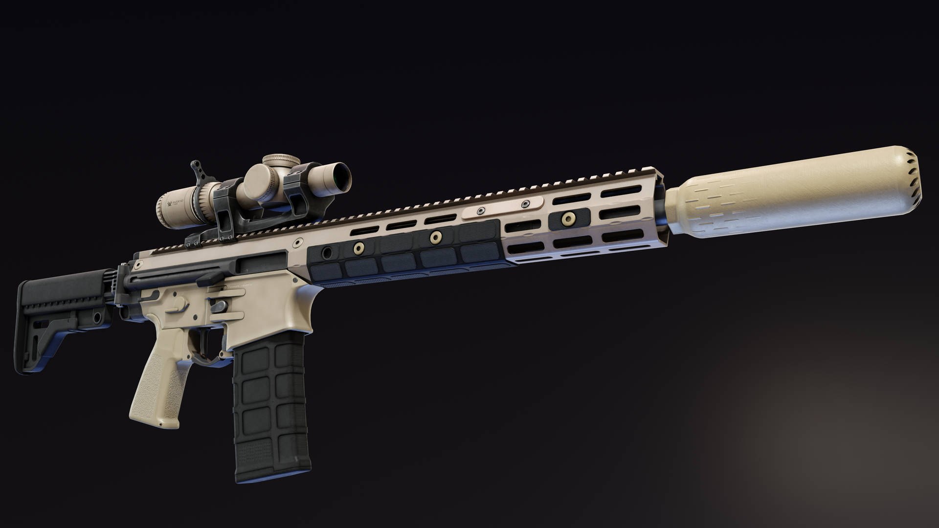 3D FN LICC IWS Rifle - TurboSquid 2139932