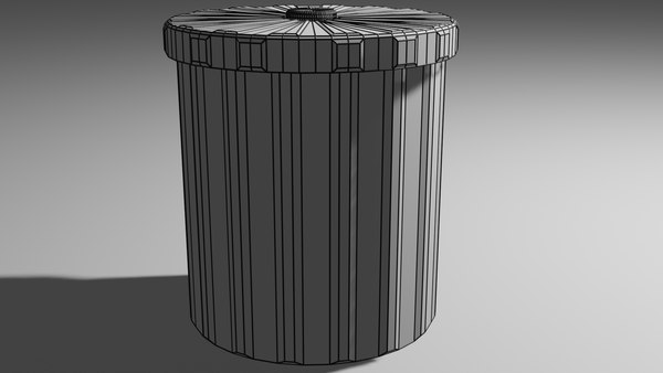 3D Low Poly Unwrapped Trash Can - TurboSquid 1995247