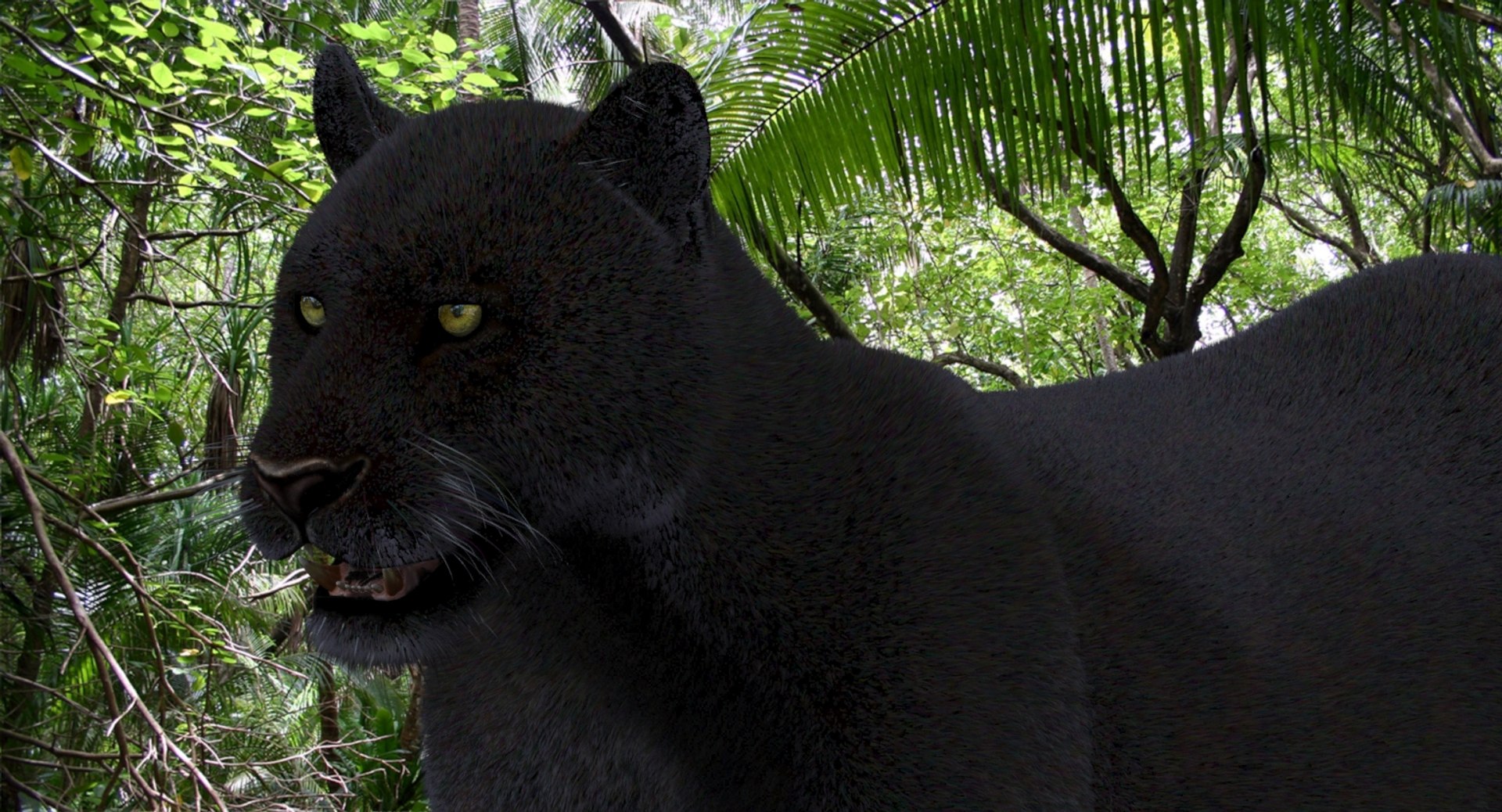 panther fur 3d model