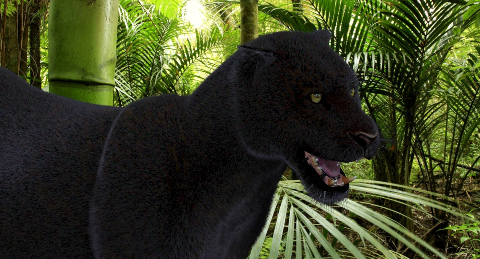 panther fur 3d model