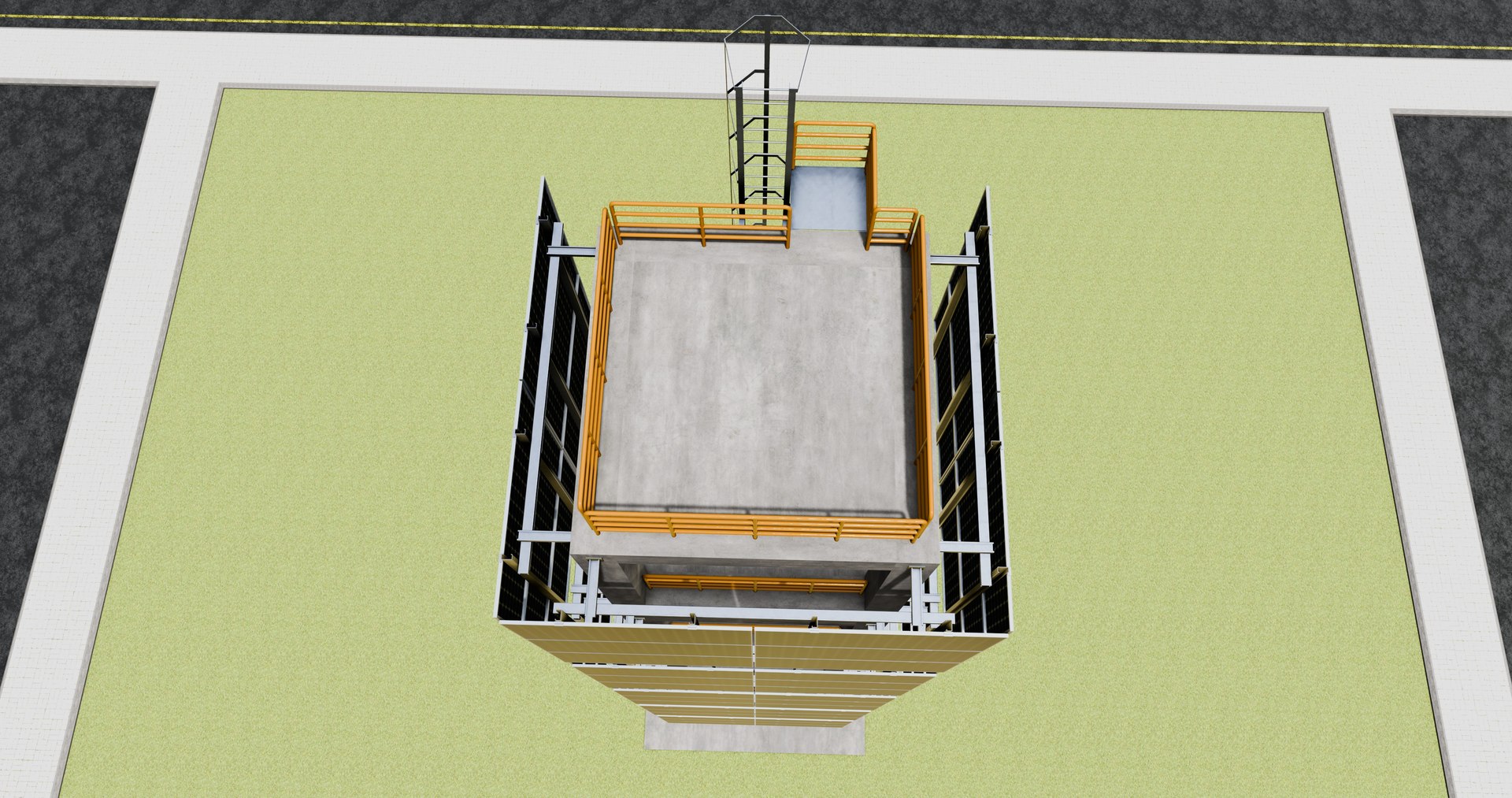3D Solar Concrete Tower Type-1 Model - TurboSquid 2331318