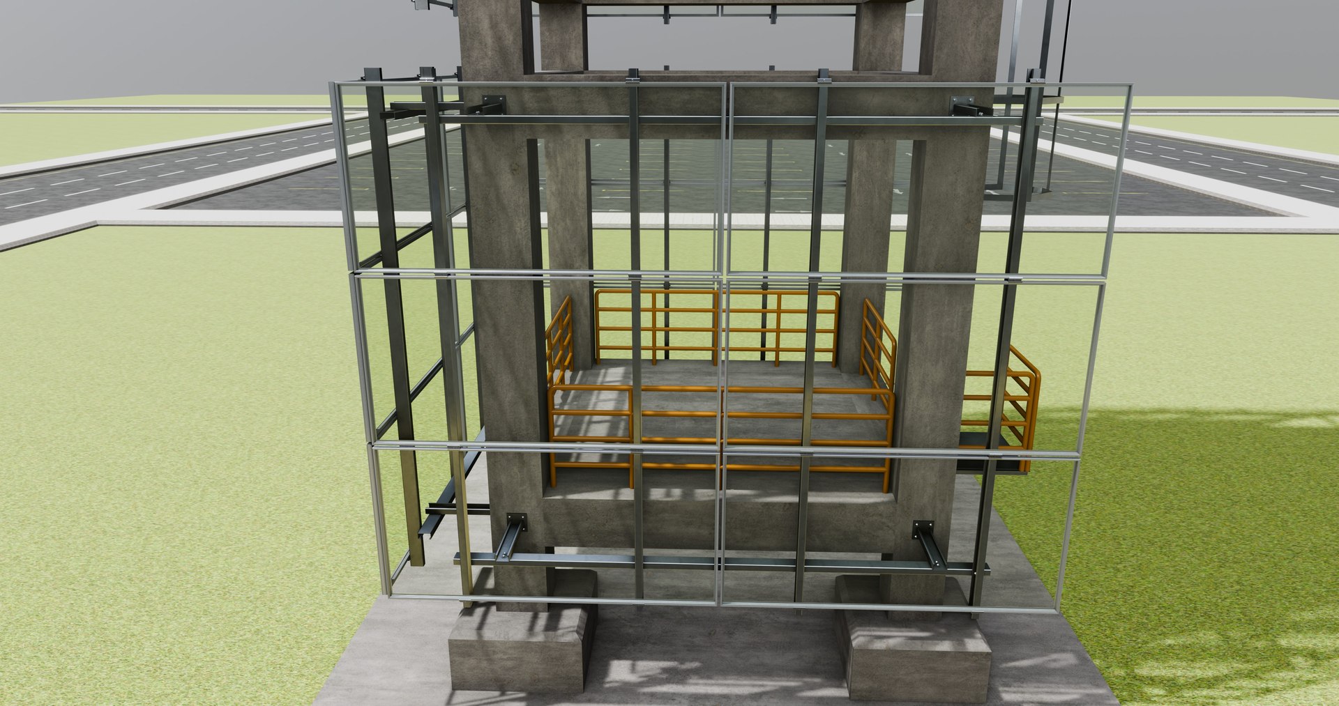 3D Solar Concrete Tower Type-1 Model - TurboSquid 2331318