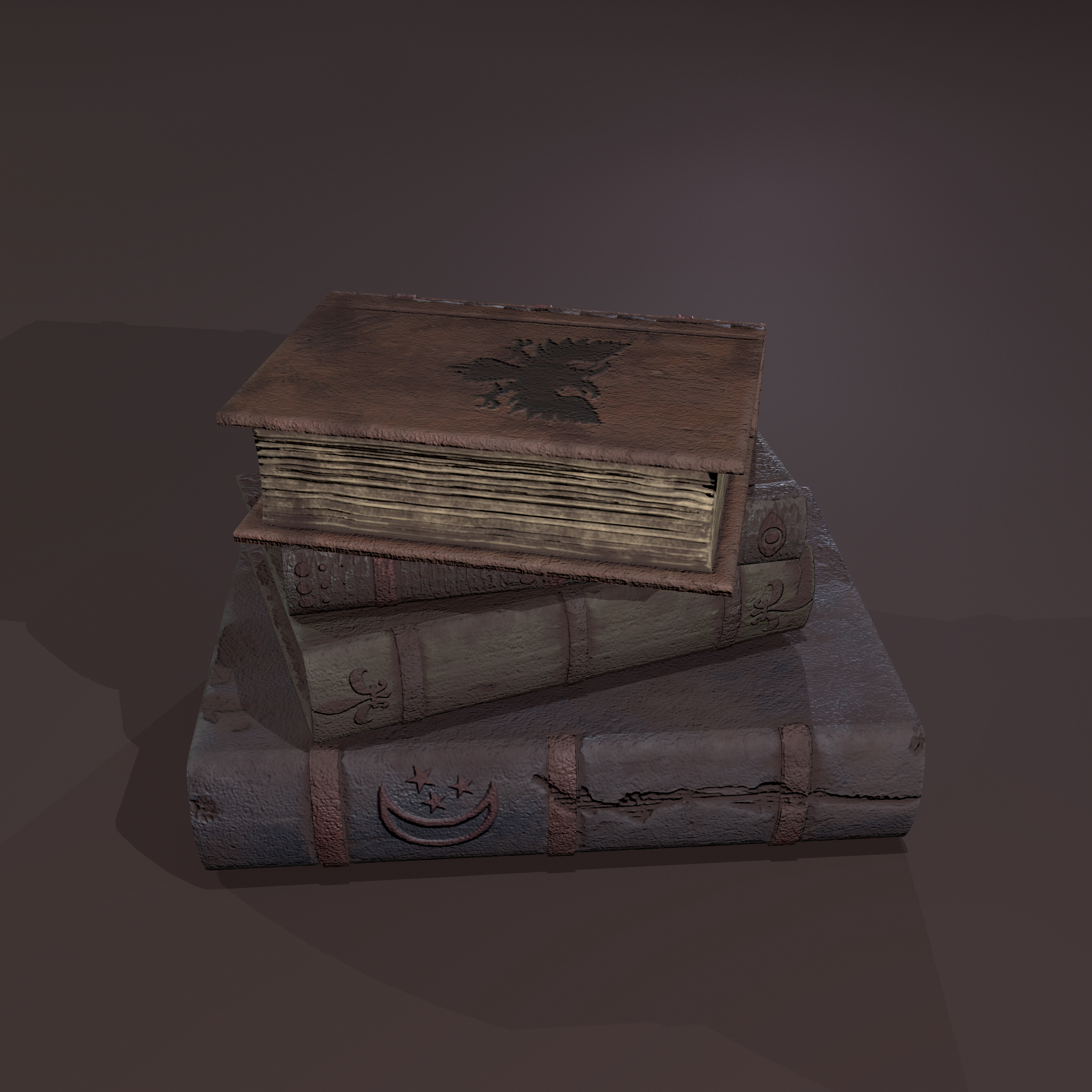 Medieval book stack model - TurboSquid 1393392