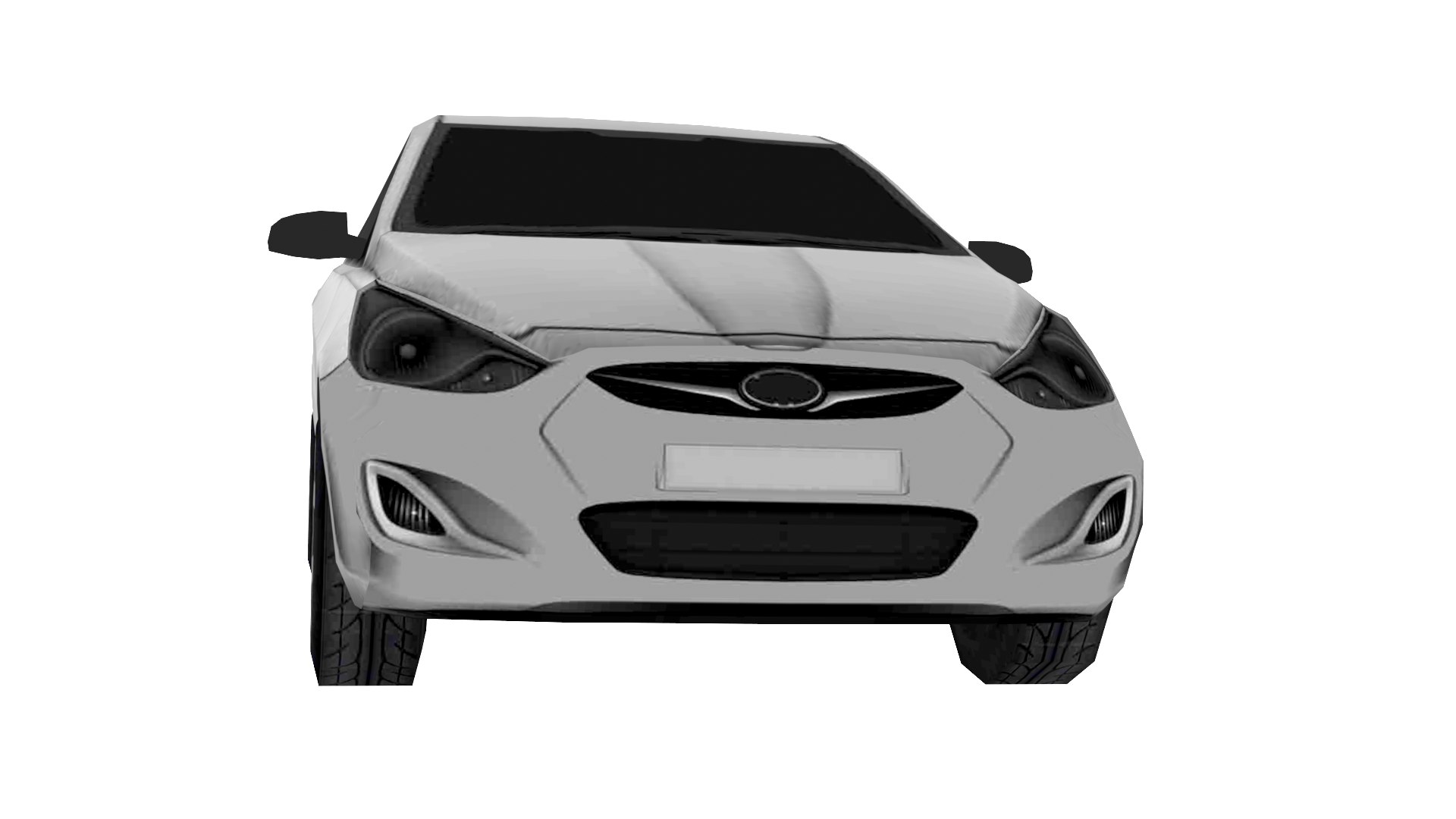 3D White Car - TurboSquid 2380916
