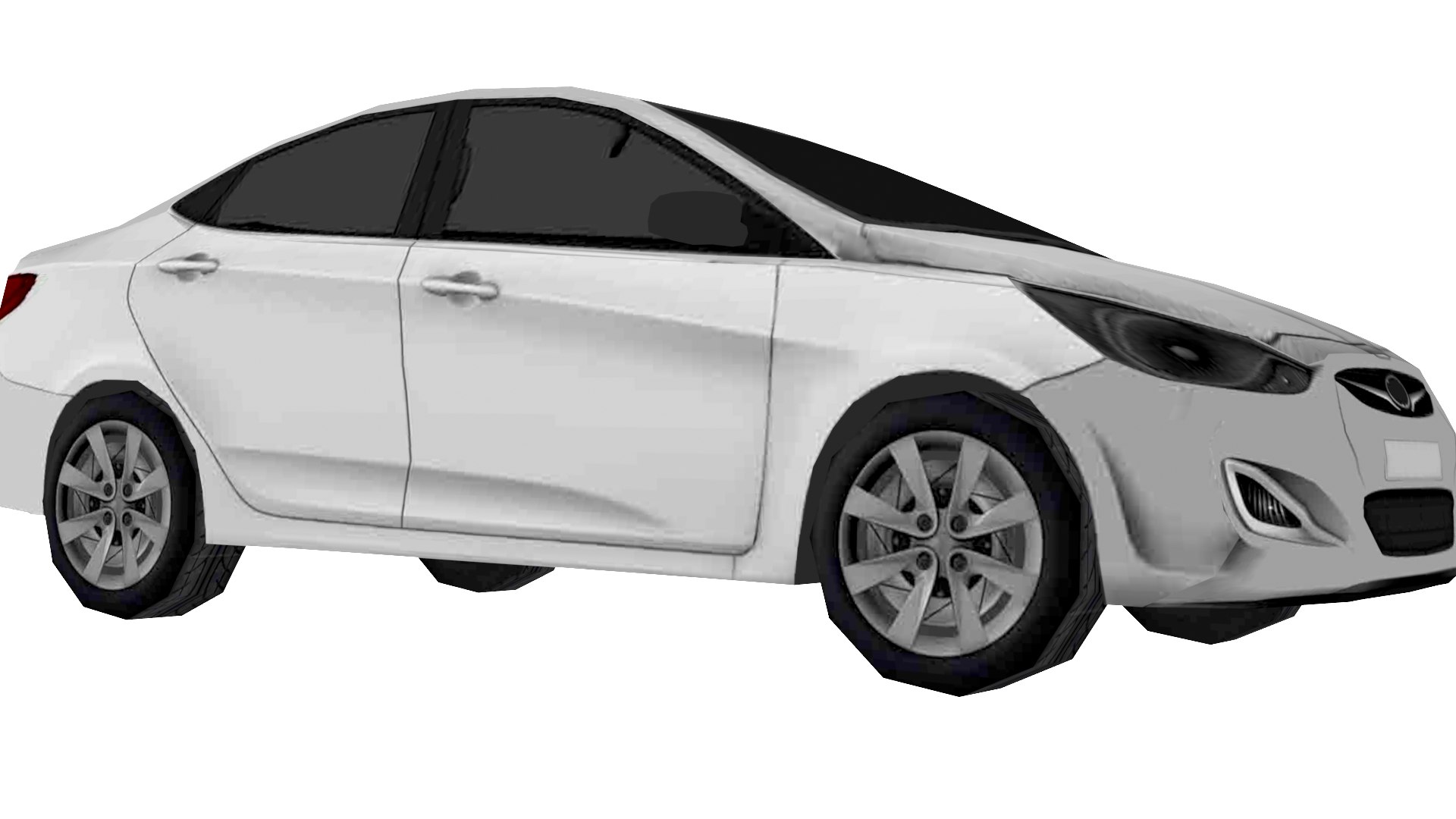 3D White Car - TurboSquid 2380916
