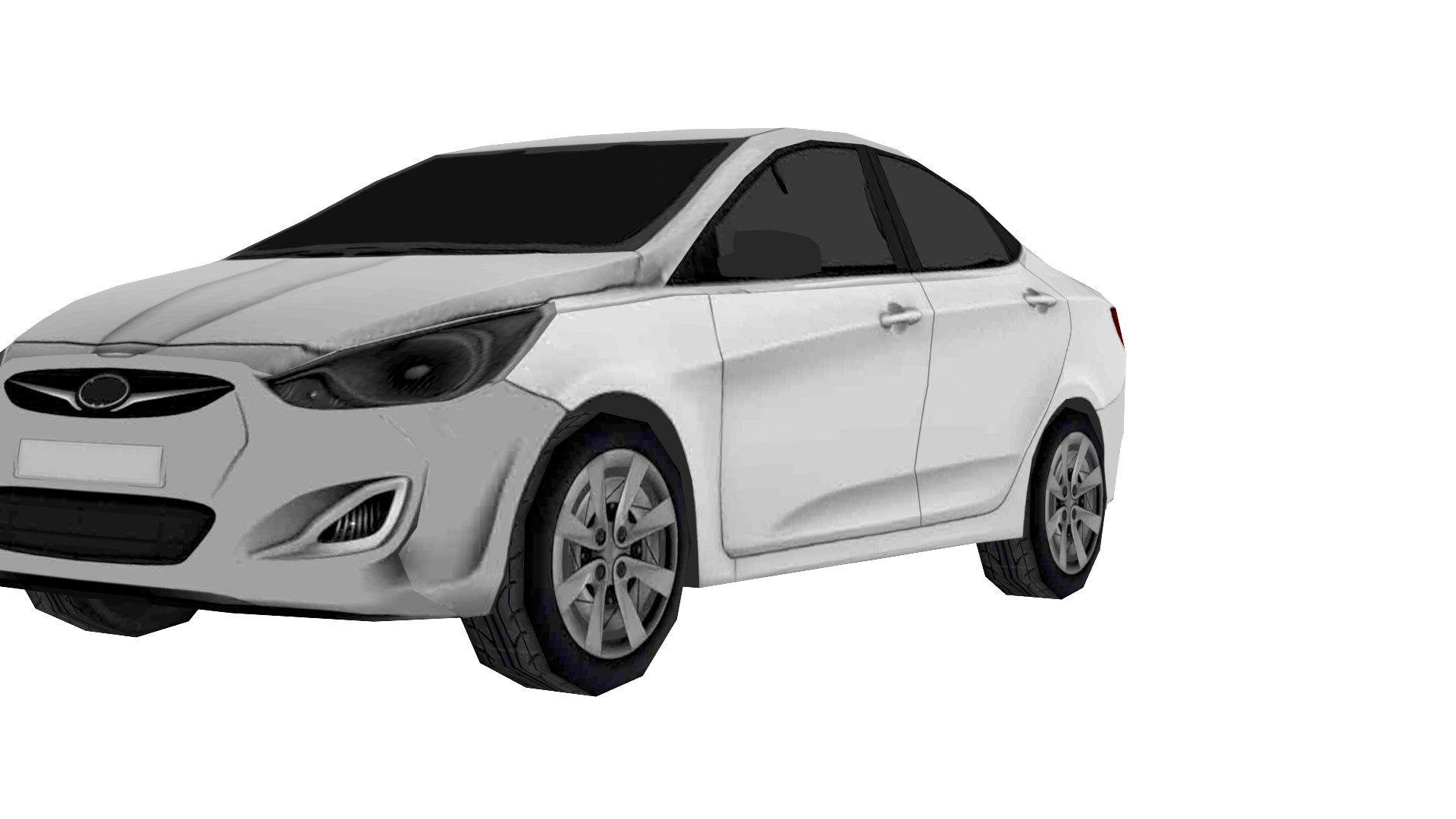 3D White Car - TurboSquid 2380916