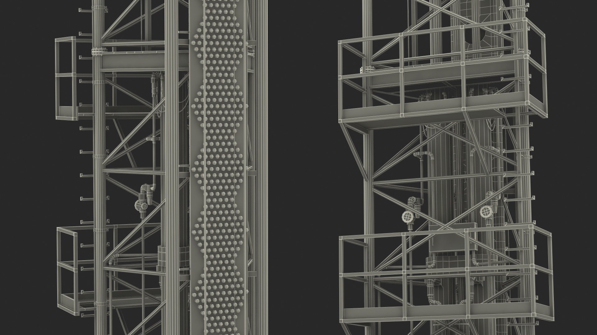 3D Drop Tower Ride Amusement Park Equipment model - TurboSquid 1874701