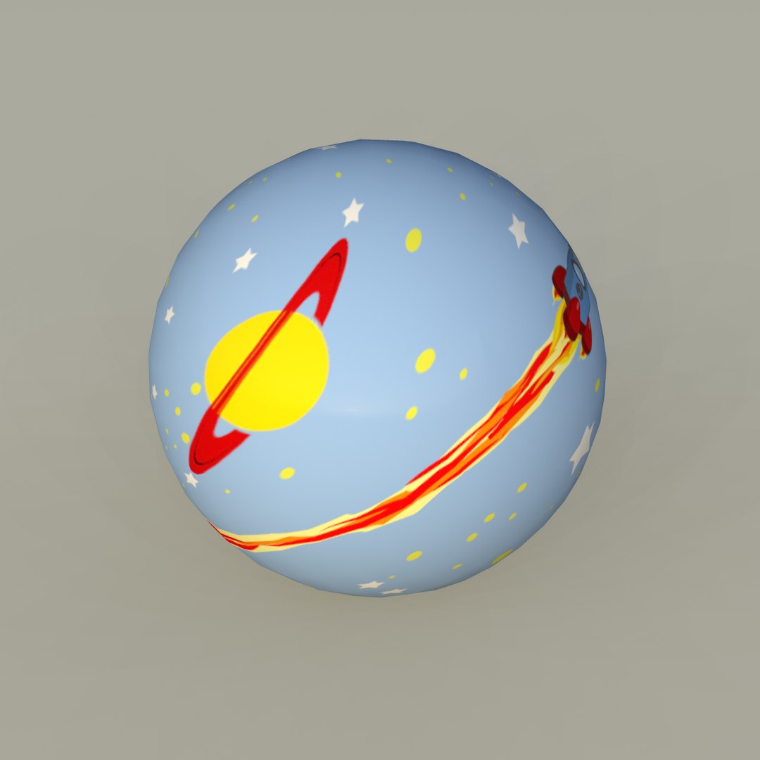 Toy Space Ball 3d Model