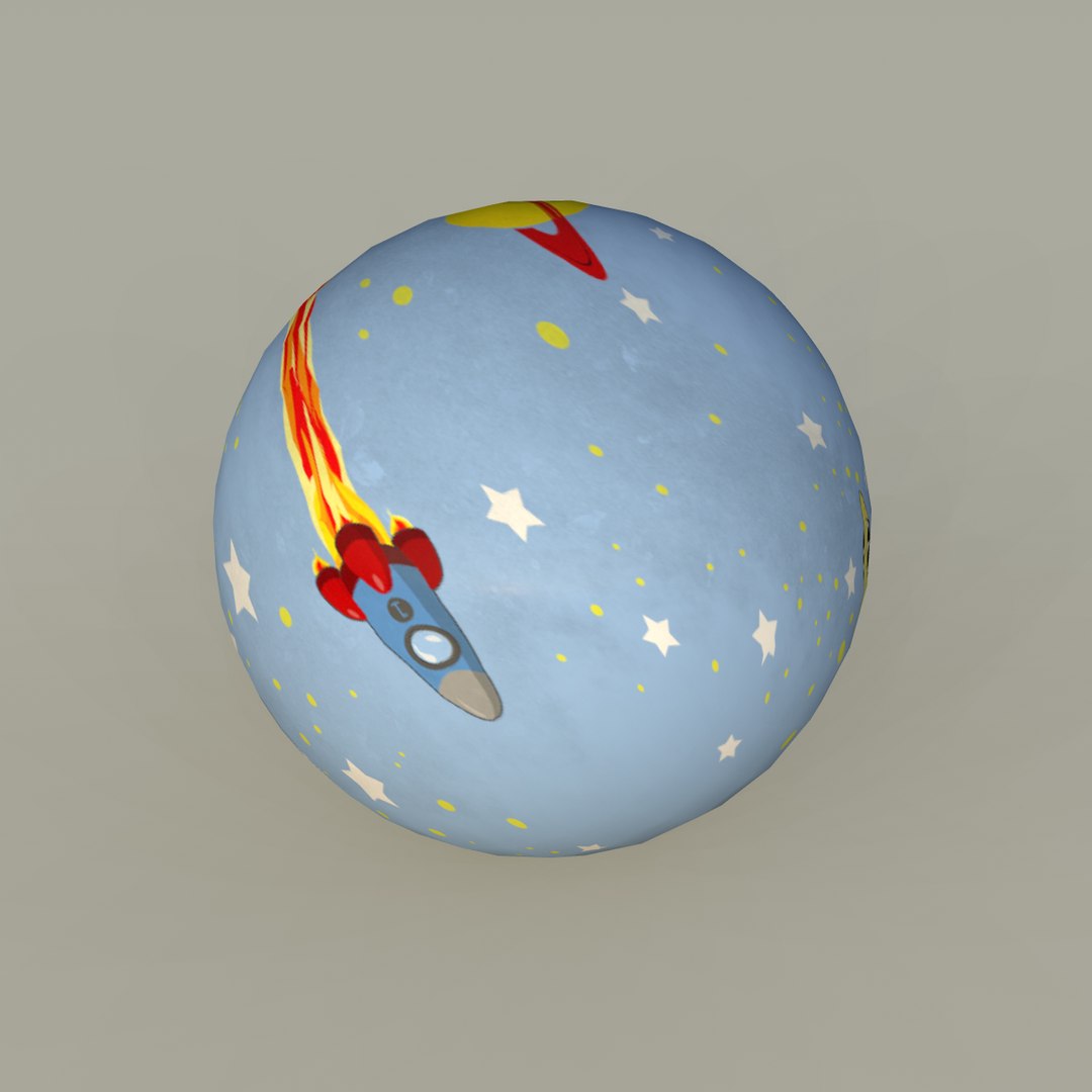 Toy Space Ball 3d Model