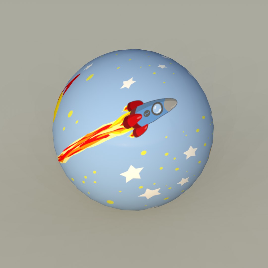 Toy Space Ball 3d Model