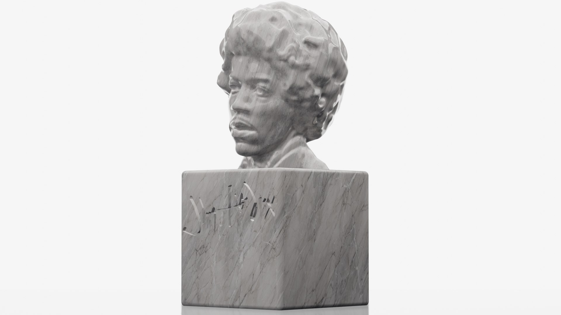 3D Jimi Hendrix - Modular Portrait Bust 3D Printable - TurboSquid 2334357