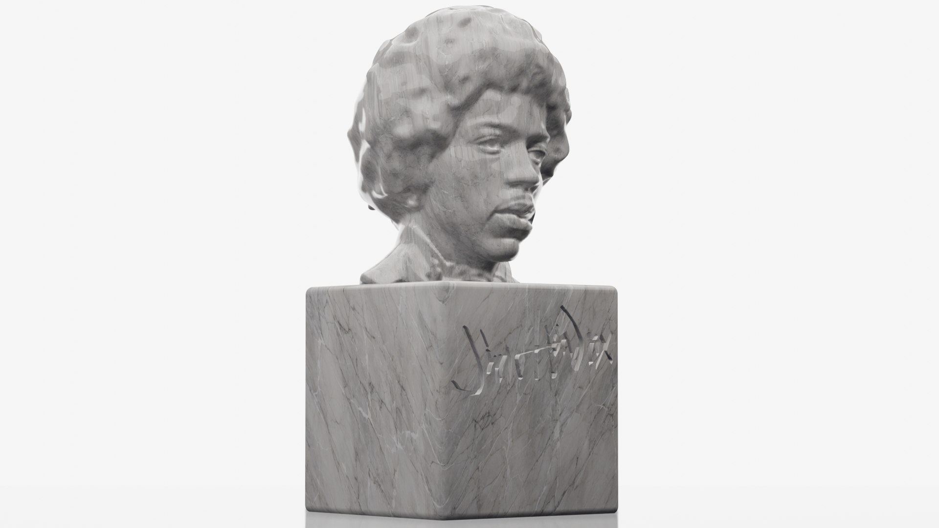 3D Jimi Hendrix - Modular Portrait Bust 3D Printable - TurboSquid 2334357