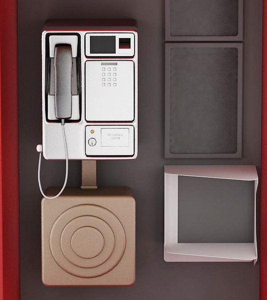 3ds max telephone box
