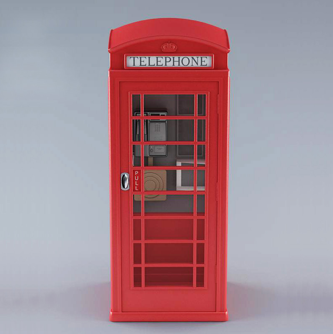 3ds max telephone box