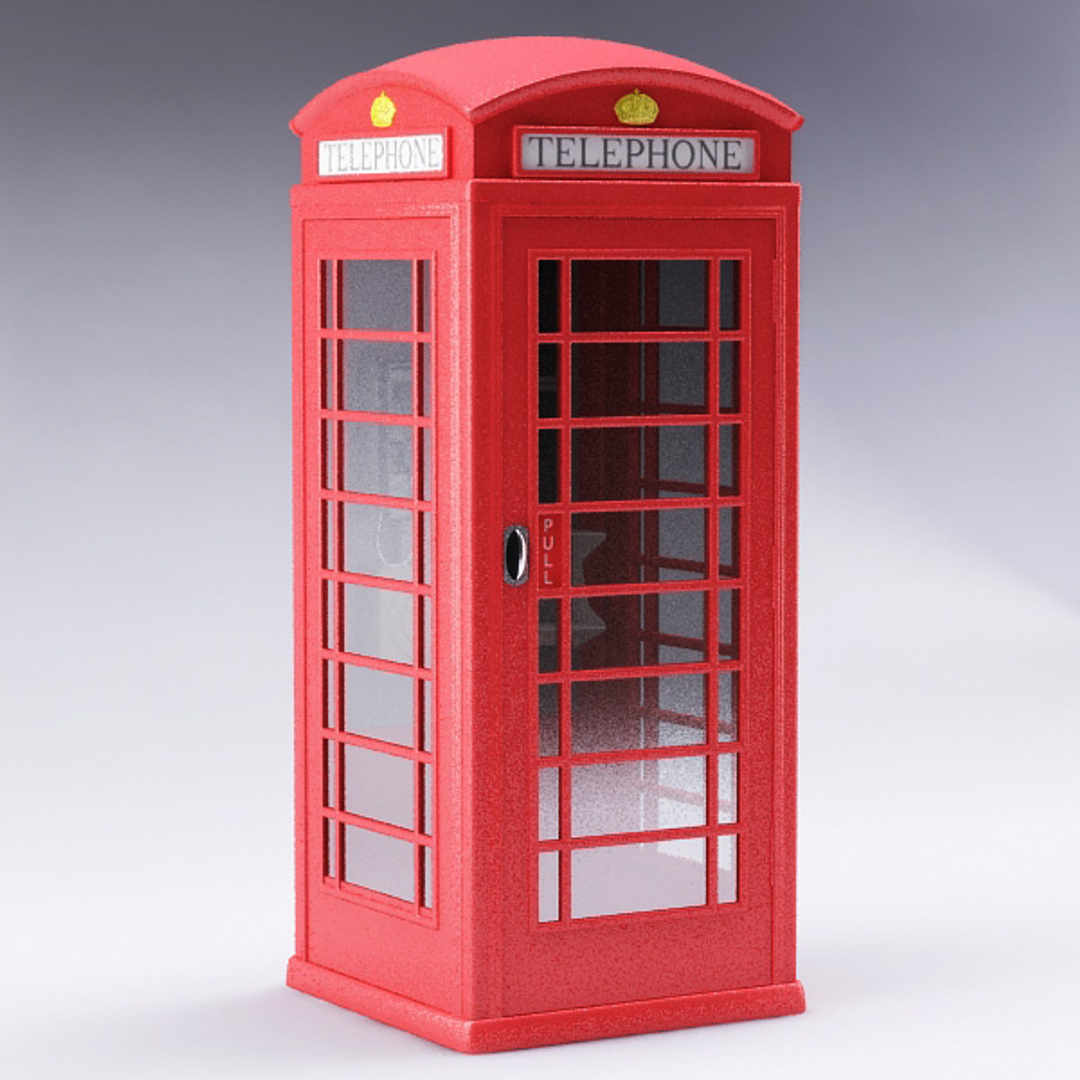 3ds max telephone box