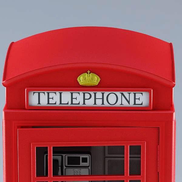 3ds max telephone box