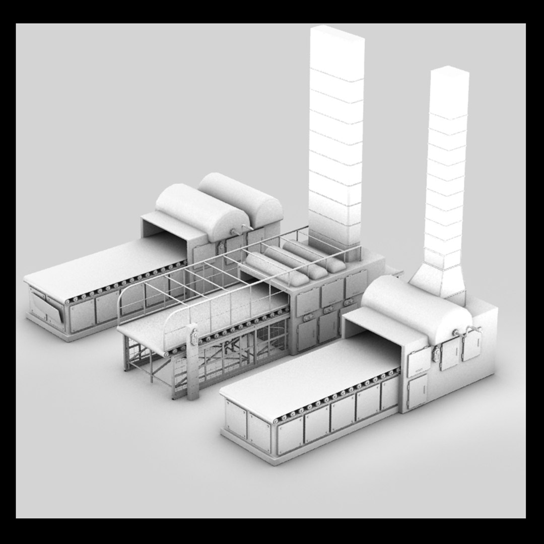 3d Model Machine Factory
