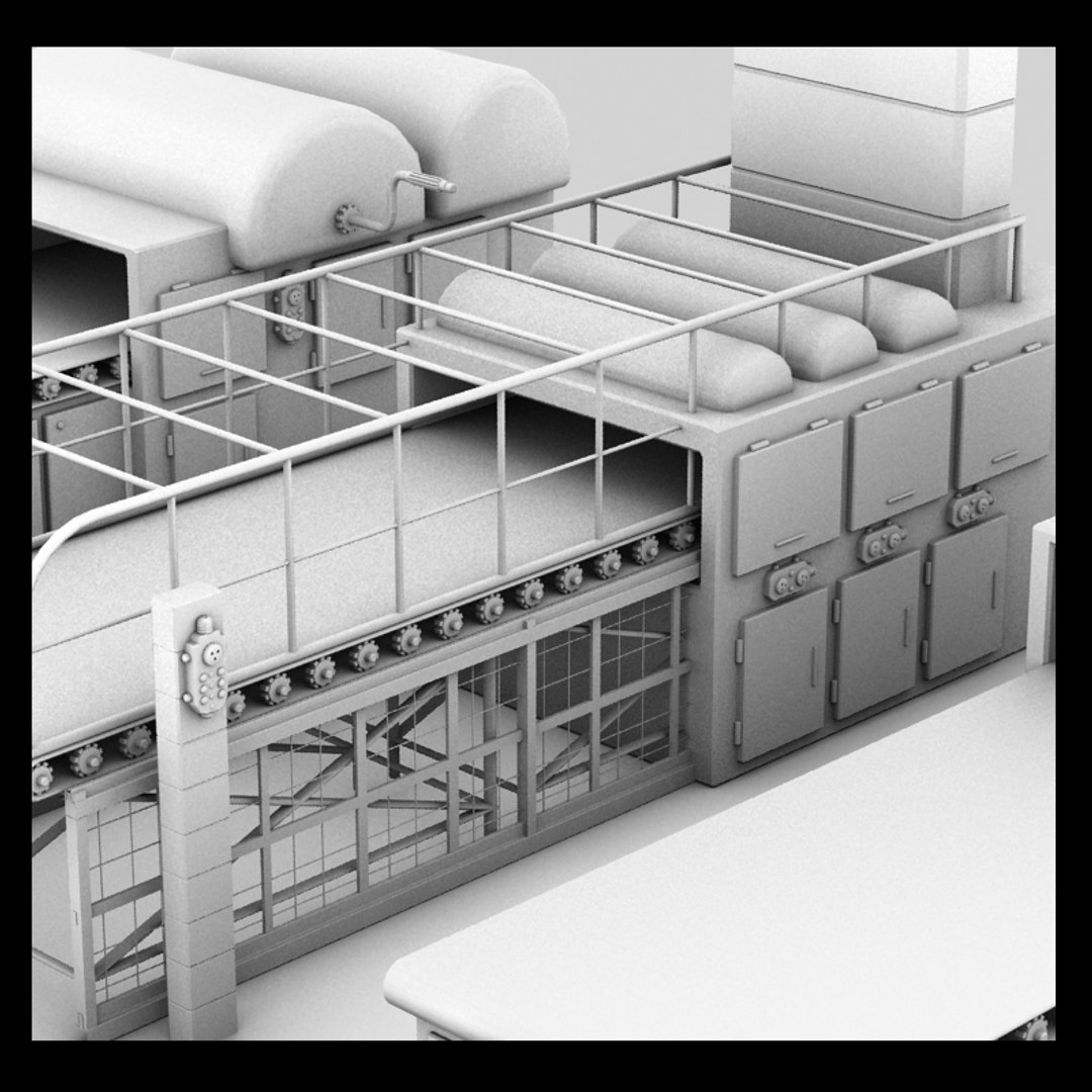 3d Model Machine Factory