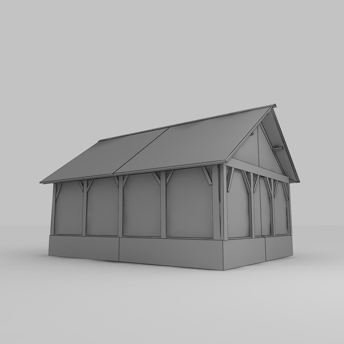 free gen rural stall 3d model