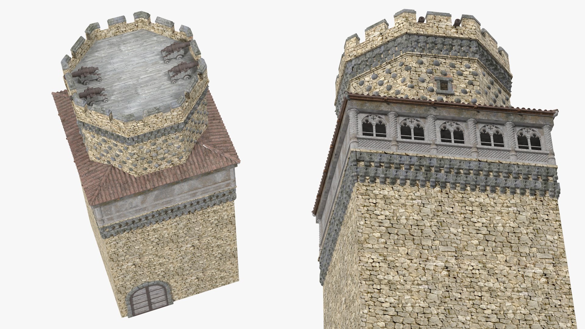 3D Model Medieval Watchtower - TurboSquid 1475662