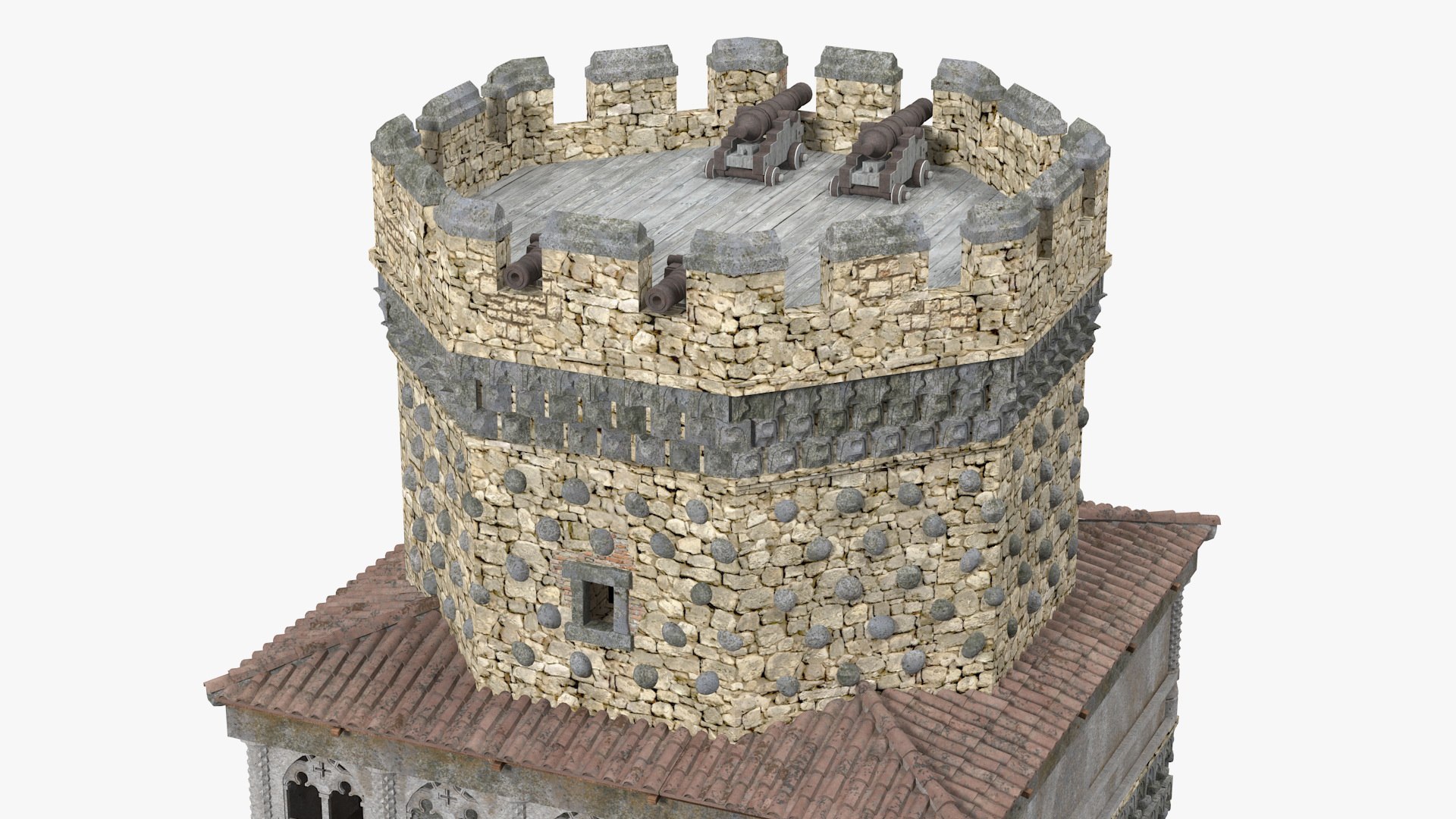 3D Model Medieval Watchtower - TurboSquid 1475662