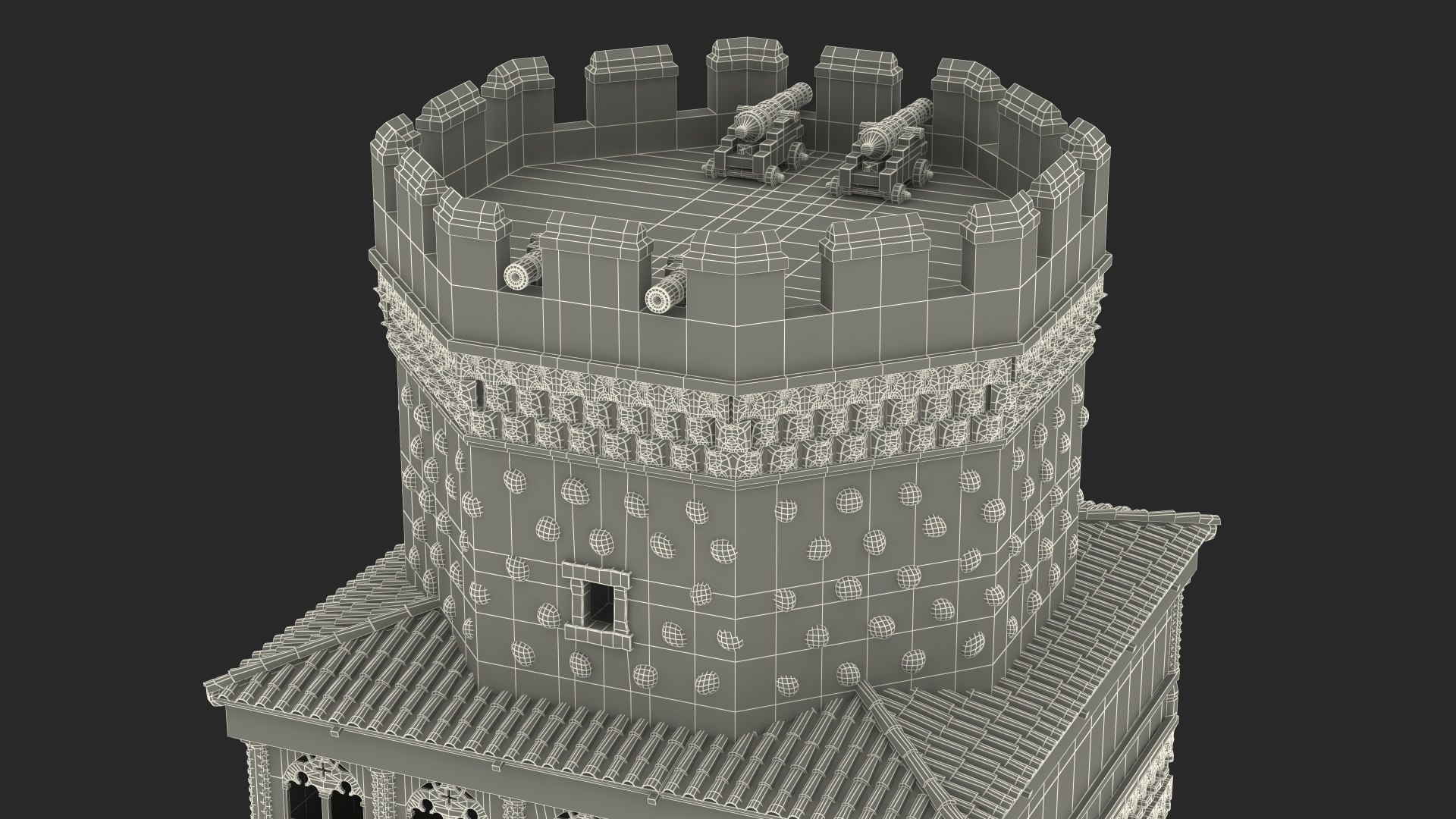 3D Model Medieval Watchtower - TurboSquid 1475662