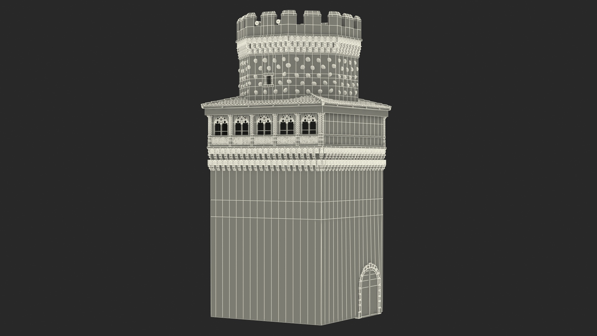 3D Model Medieval Watchtower - TurboSquid 1475662