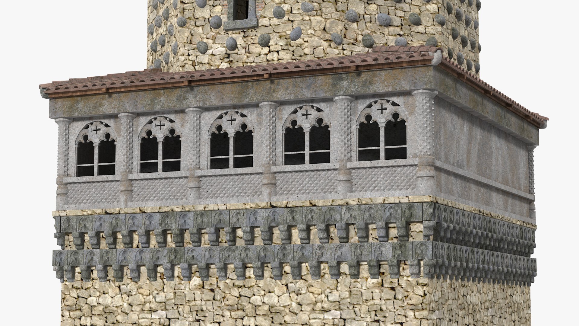 3D Model Medieval Watchtower - TurboSquid 1475662