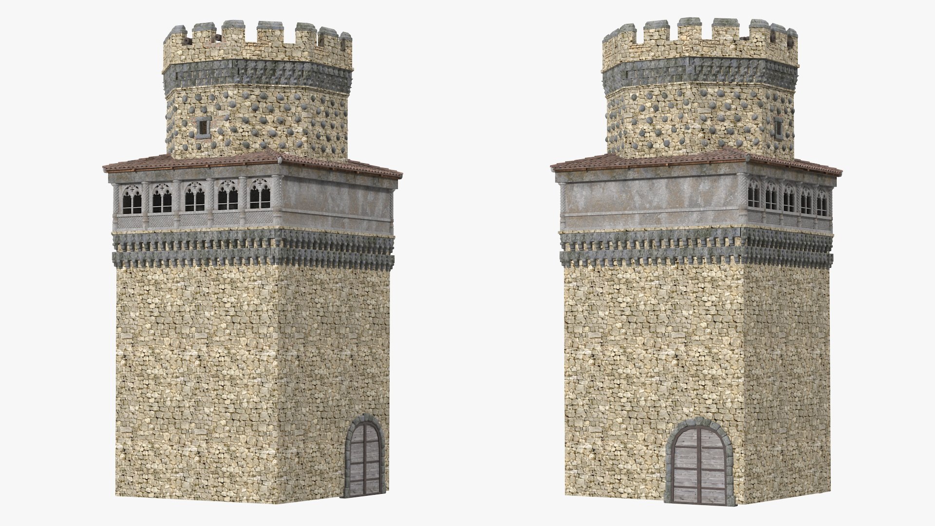 3D Model Medieval Watchtower - TurboSquid 1475662
