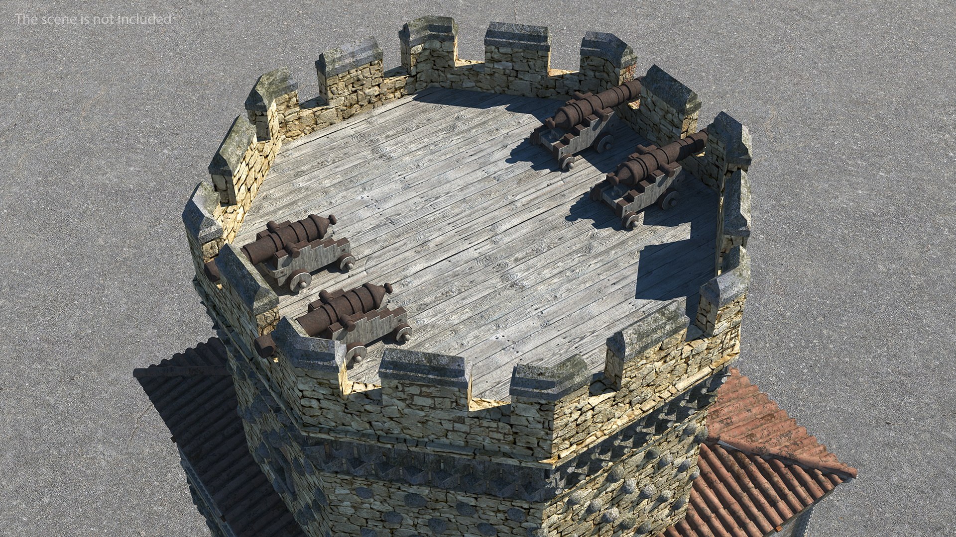 3D Model Medieval Watchtower - TurboSquid 1475662