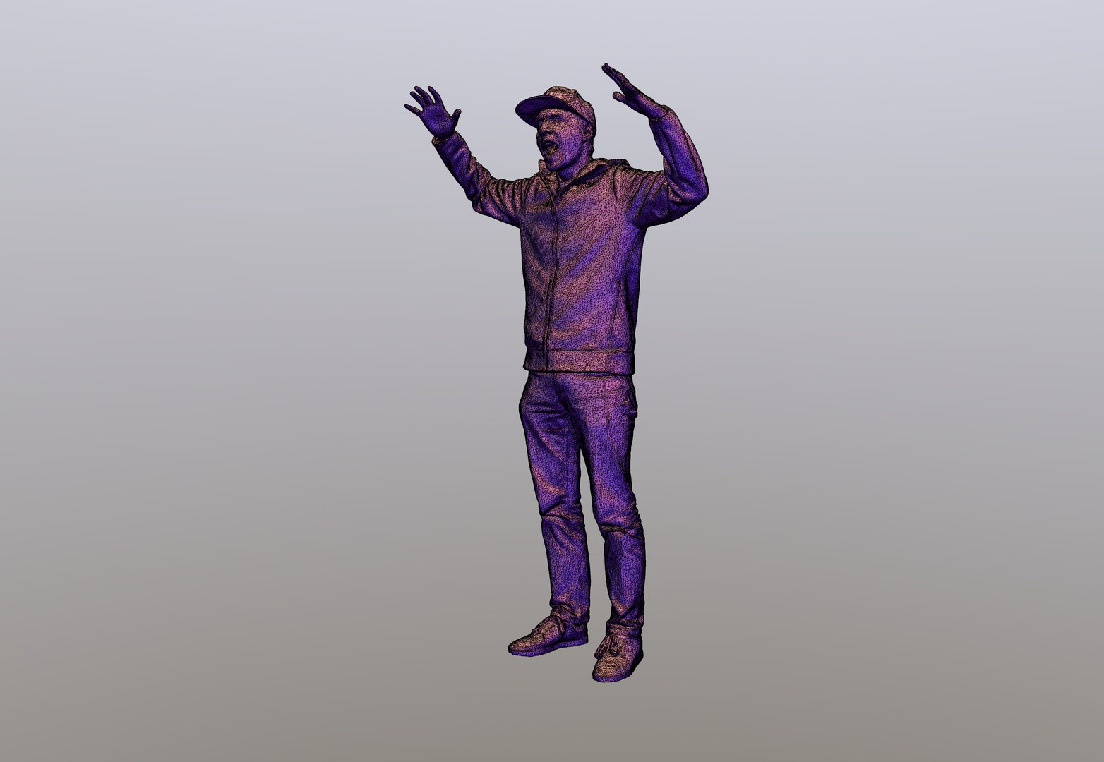 3D Scan Man In Cap Model - TurboSquid 1812993